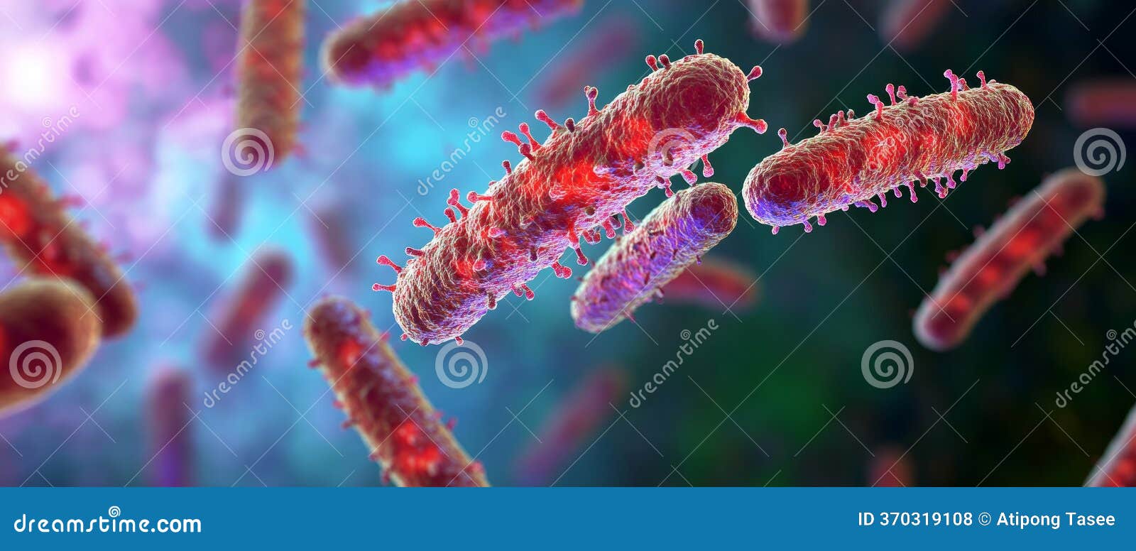 Bacterial Diversity. Microscopic View Of Various Bacteria Species ...