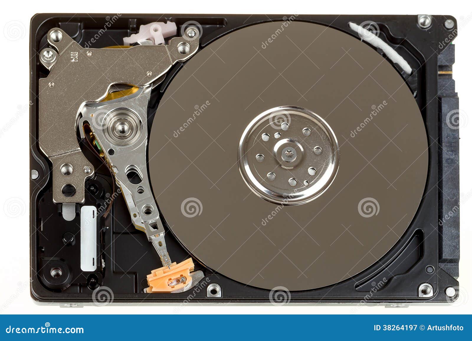 Uncovered 2,5 Inch Notebook Hard Drive Stock Image - Image of data ...