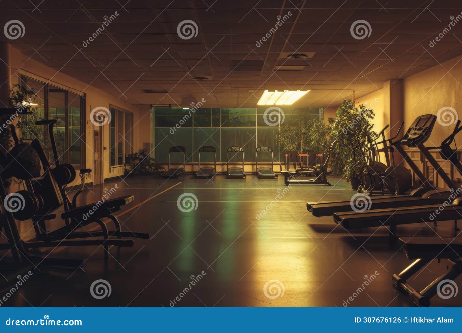 An Uncrowded Gym with a Wide Variety of Exercise Equipment Ready for ...