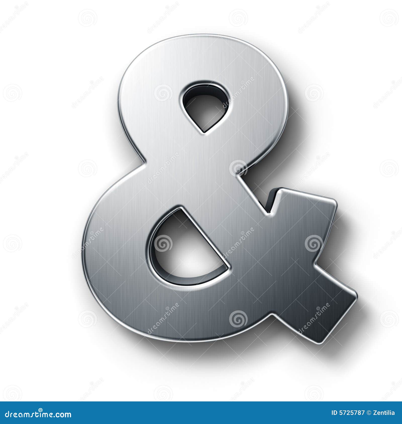 Und Zeichen stock abbildung. Illustration von aluminium - 5725787