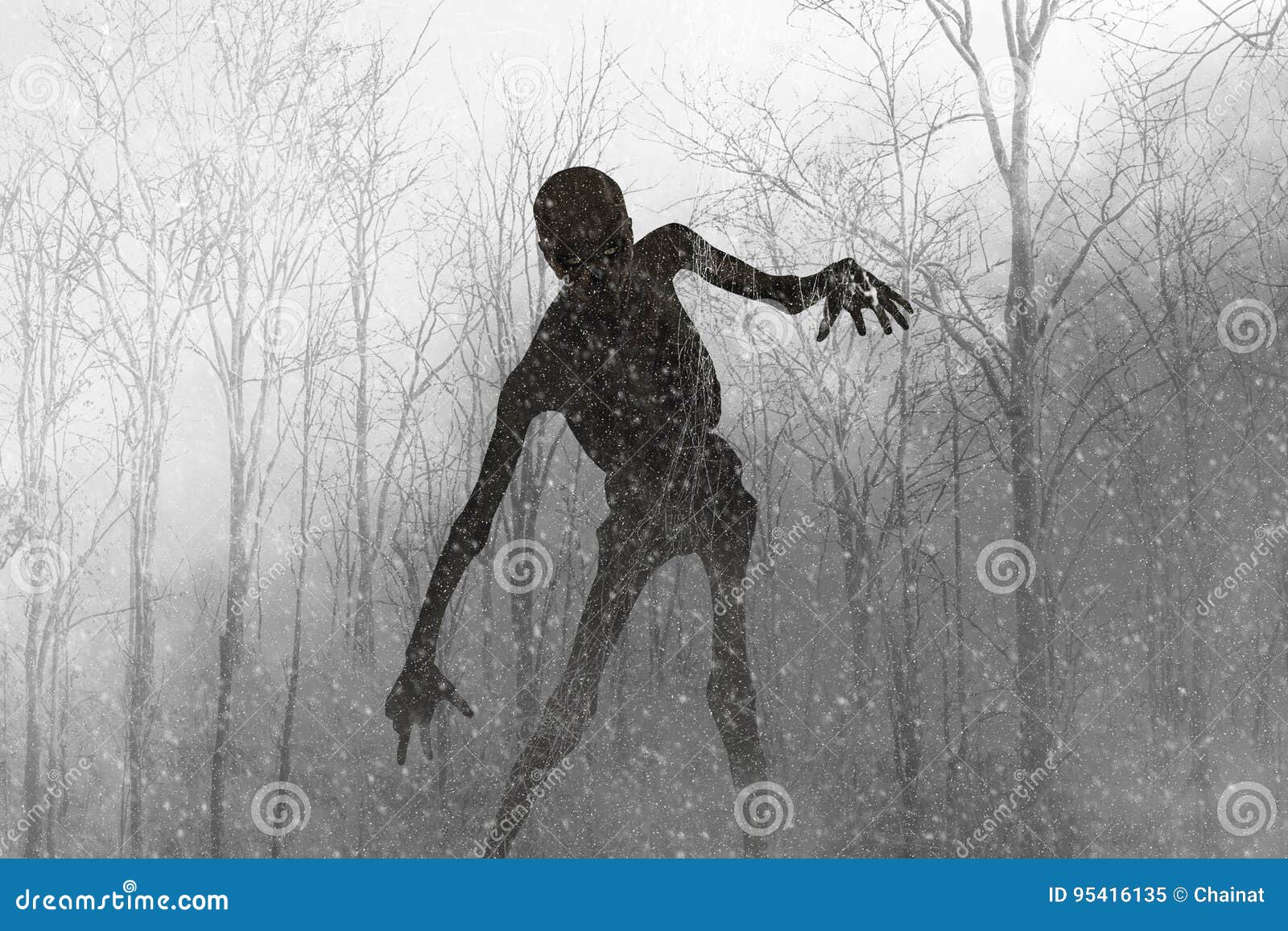 Undead stock illustration. Illustration of monster, exorcist - 95416135