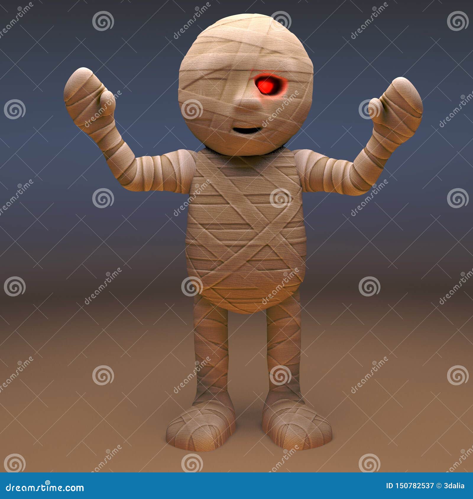 ,Undead Egyptian Mummy Monster Stock Illustration - Illustration of ...