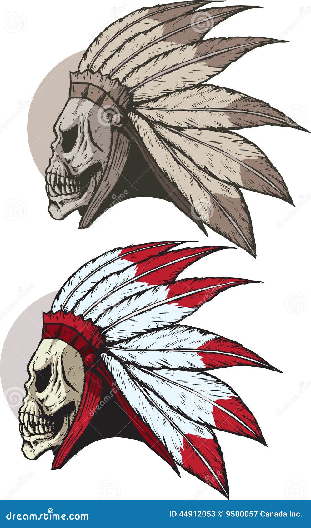 Undead Native American stock vector. Illustration of monster - 44912053