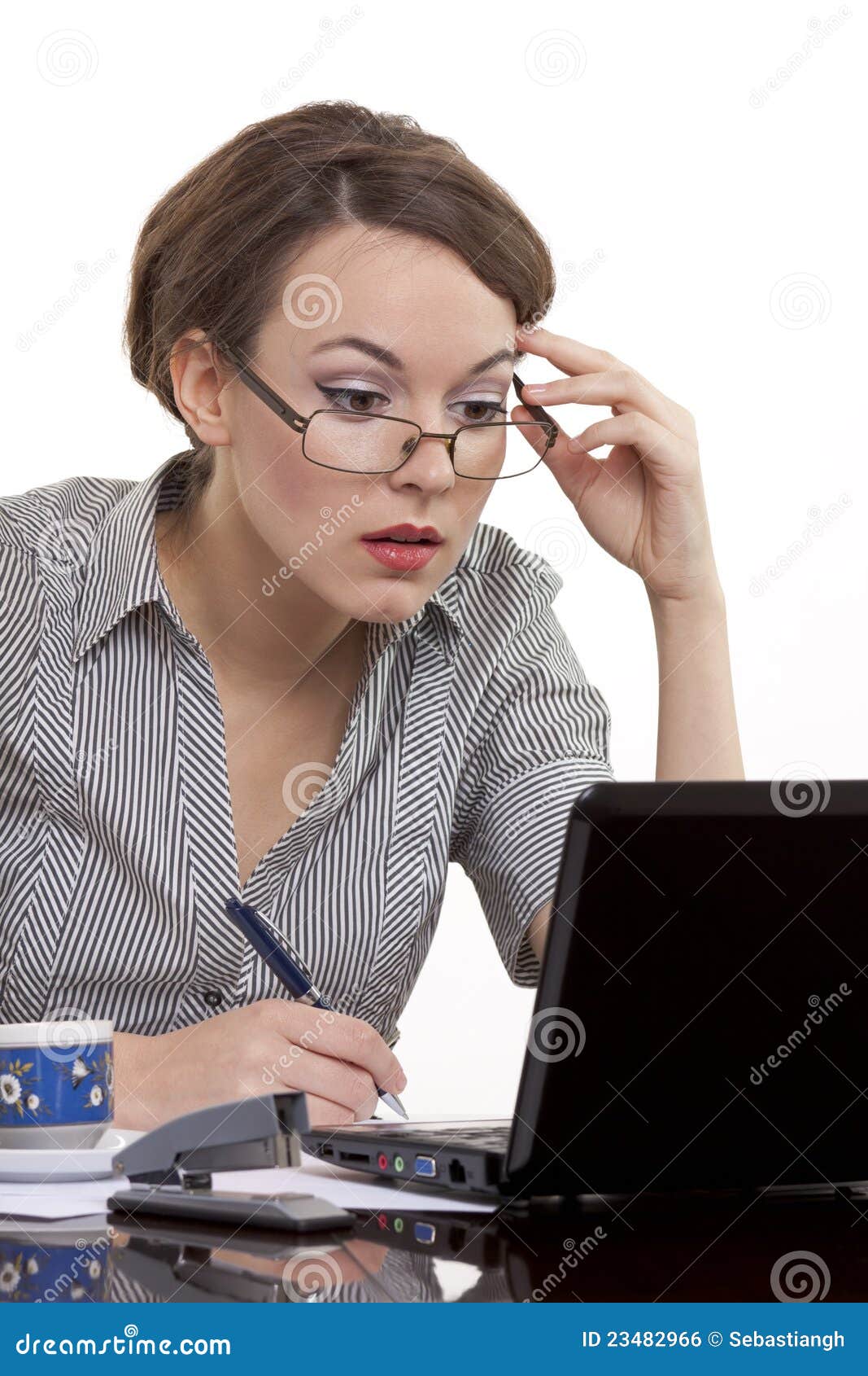 Undecided Business Woman Royalty Free Stock Image - Image: 23482966