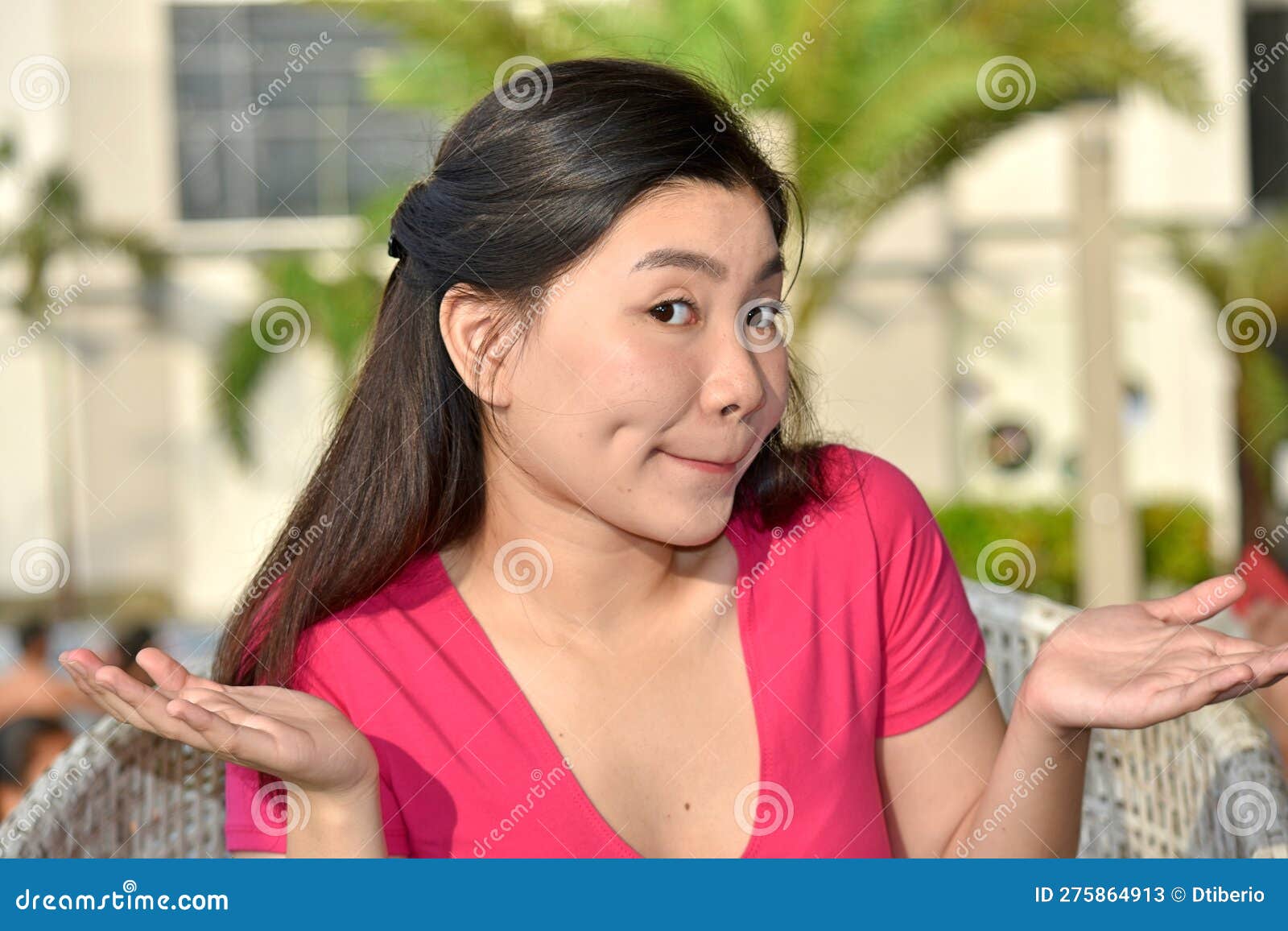 An Undecided Female Woman stock image. Image of confused - 275864913