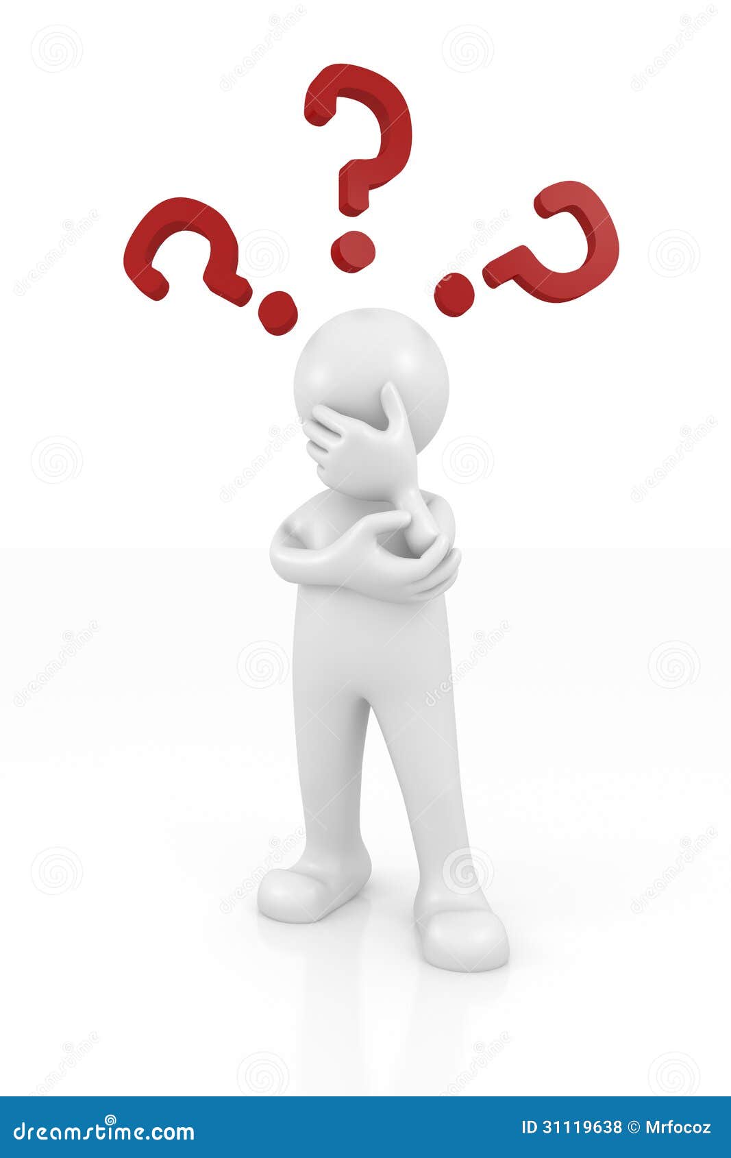 Undecided man stock illustration. Illustration of confusion - 31119638