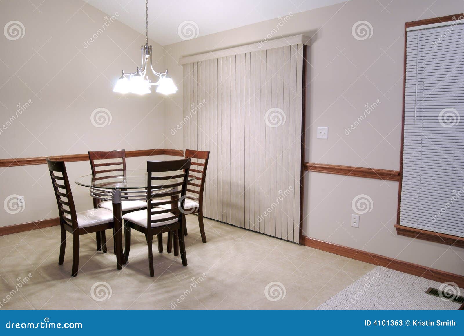 Undecorated Dining Room stock image. Image of residential - 4101363