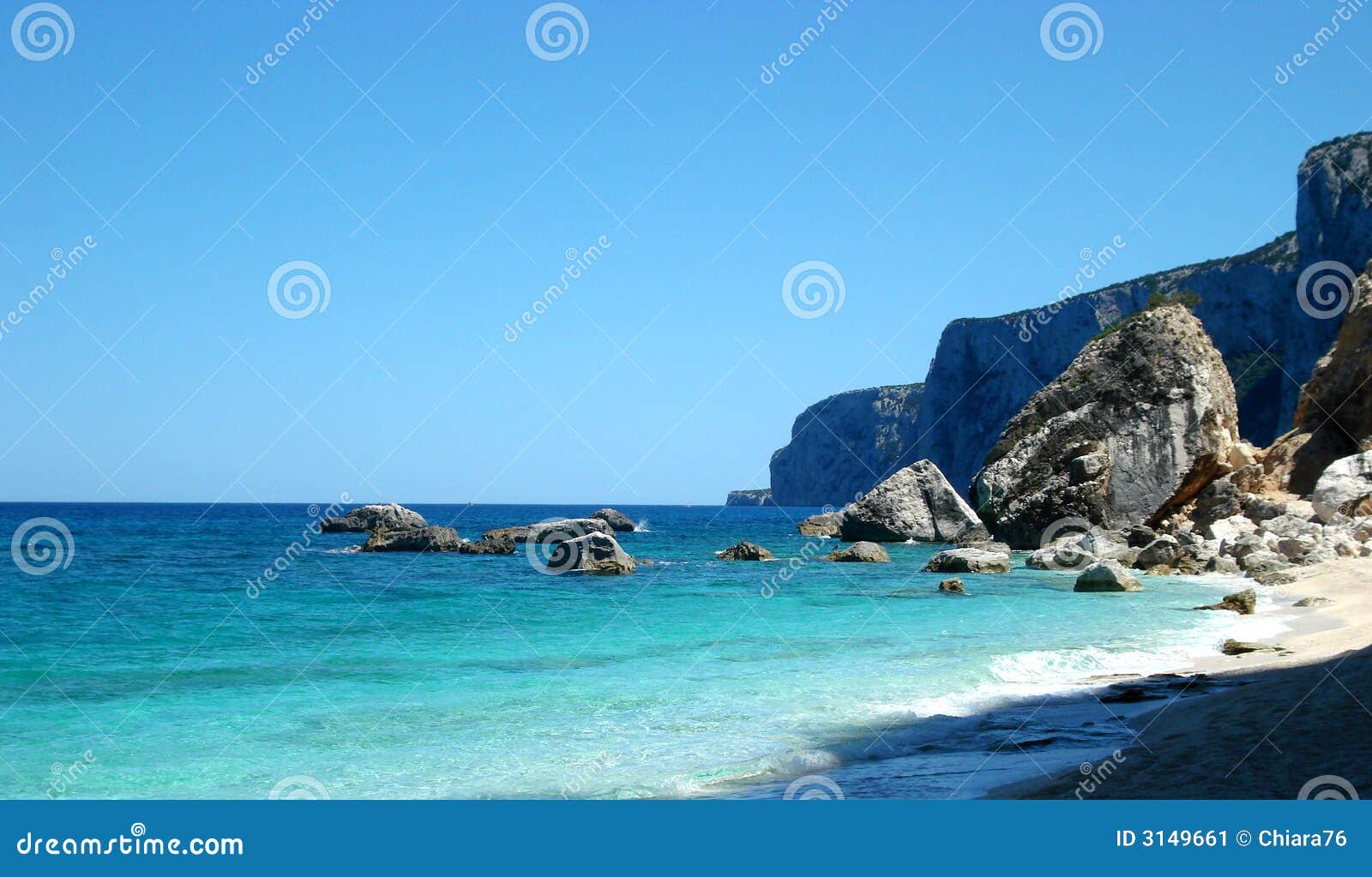Undefiled beach stock image. Image of italy, hill, maritime - 3149661