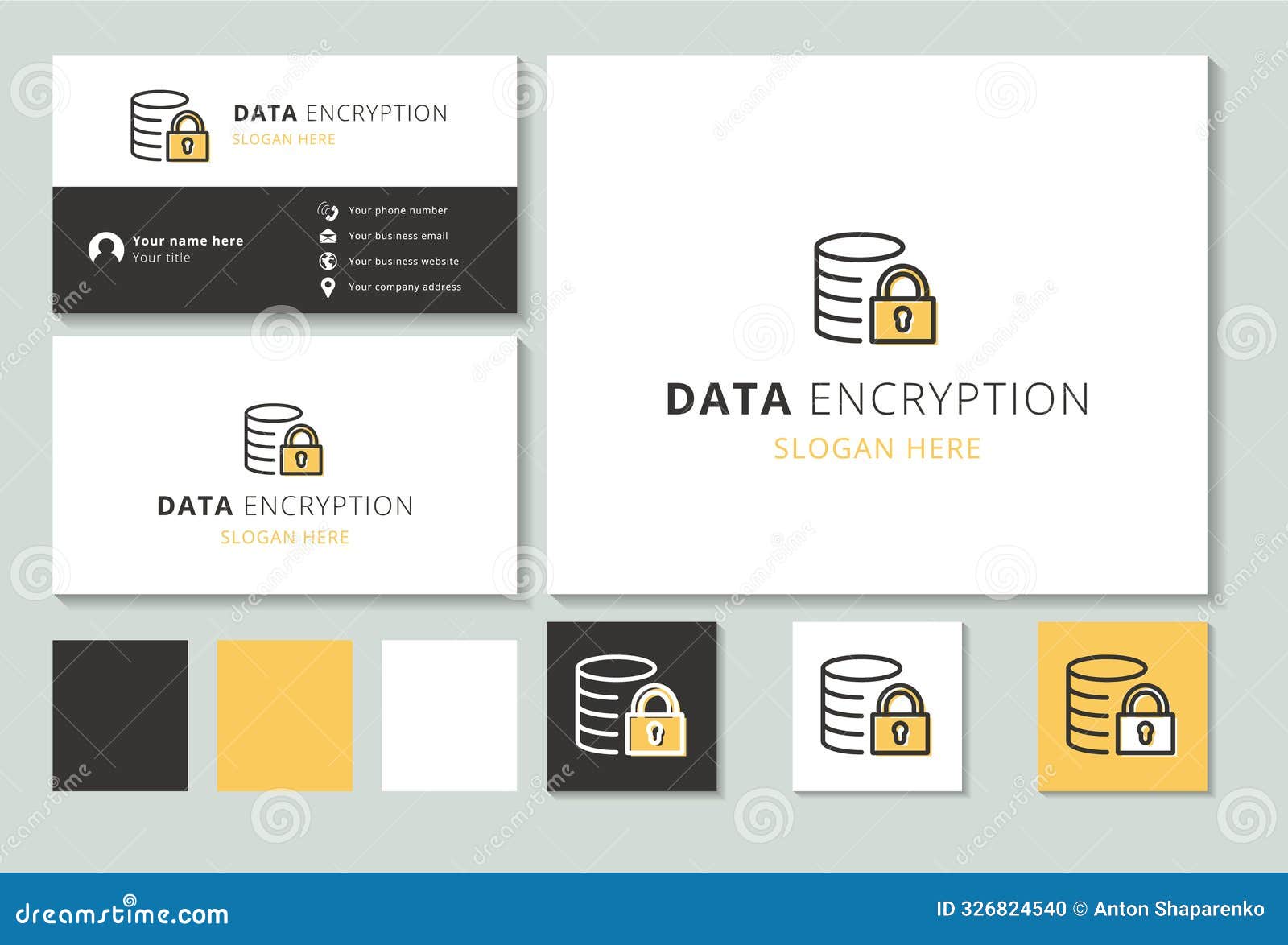 Encryption Logo In Large Modern Data Center With Multiple Rows Of ...