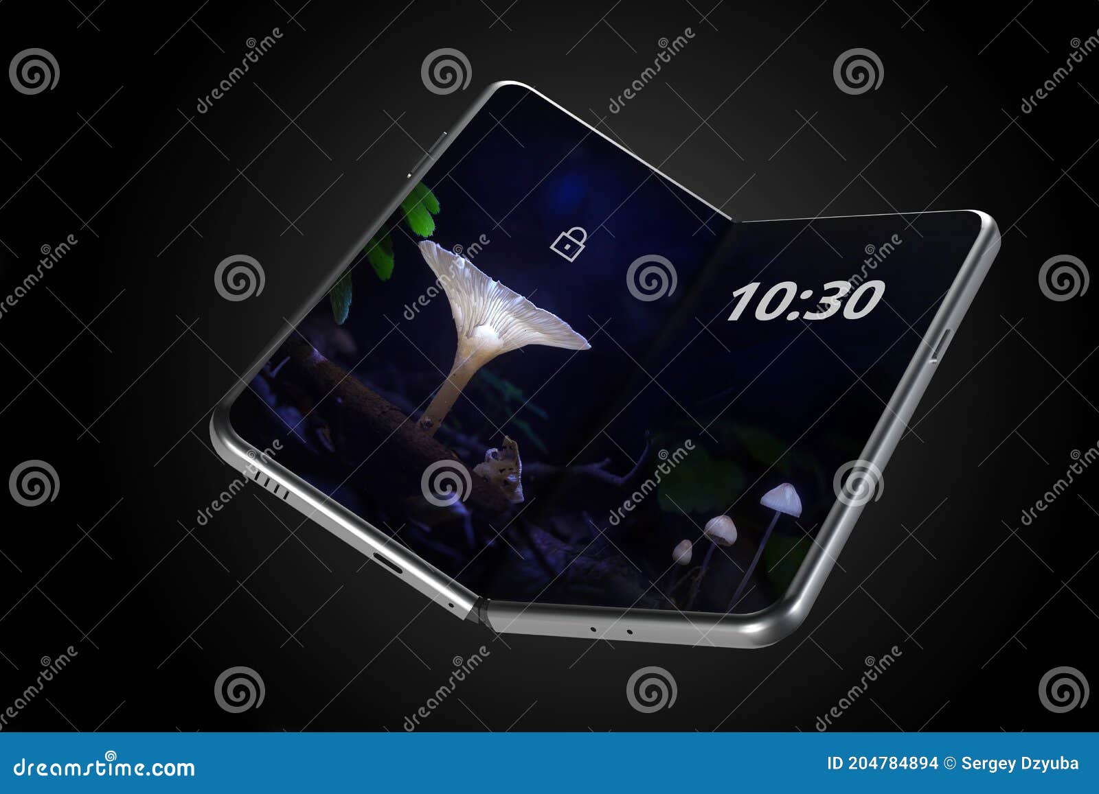 Flexible Screen Display Icon. Innovative Technology Of Bendable Screens ...