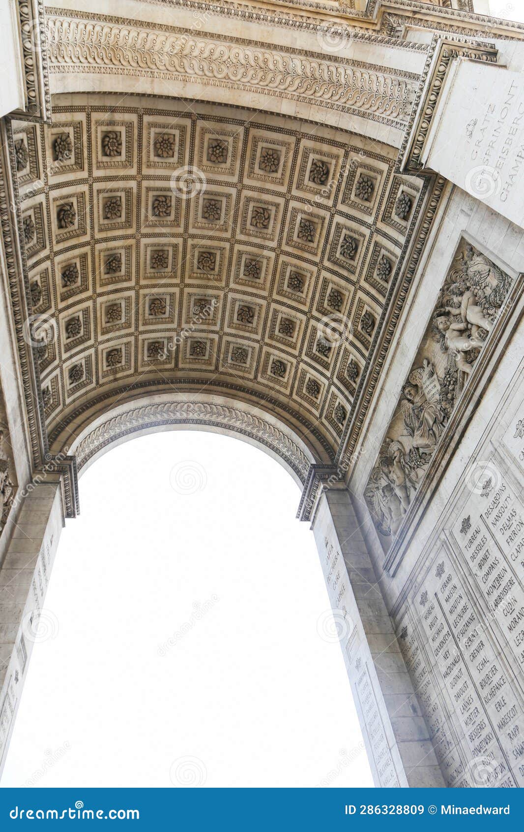 Under Arc De Triomphe View Paris, Fance Stock Image - Image of napoleon ...