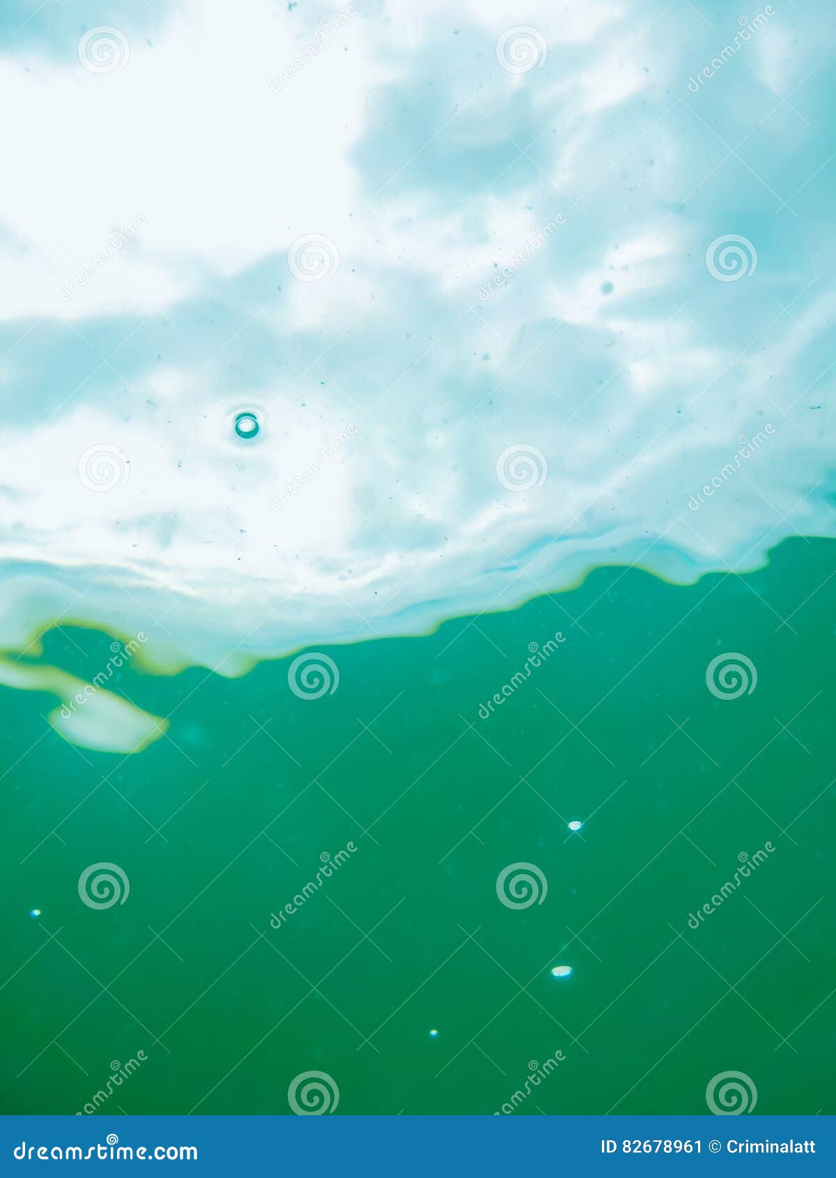 Under blue water and sky stock image. Image of line, marine - 82678961