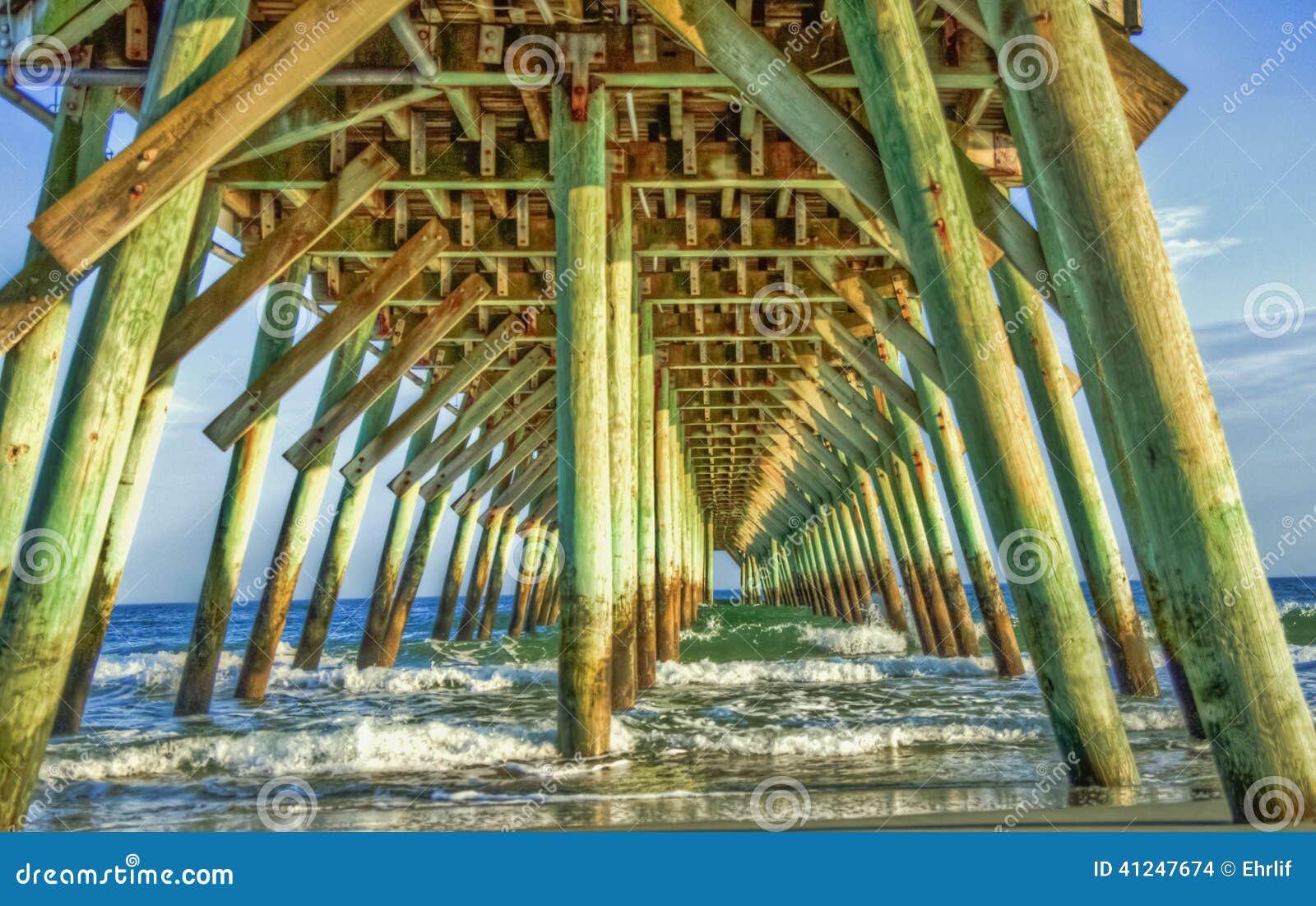 Under the Boardwalk stock photo. Image of blue, scenic - 41247674