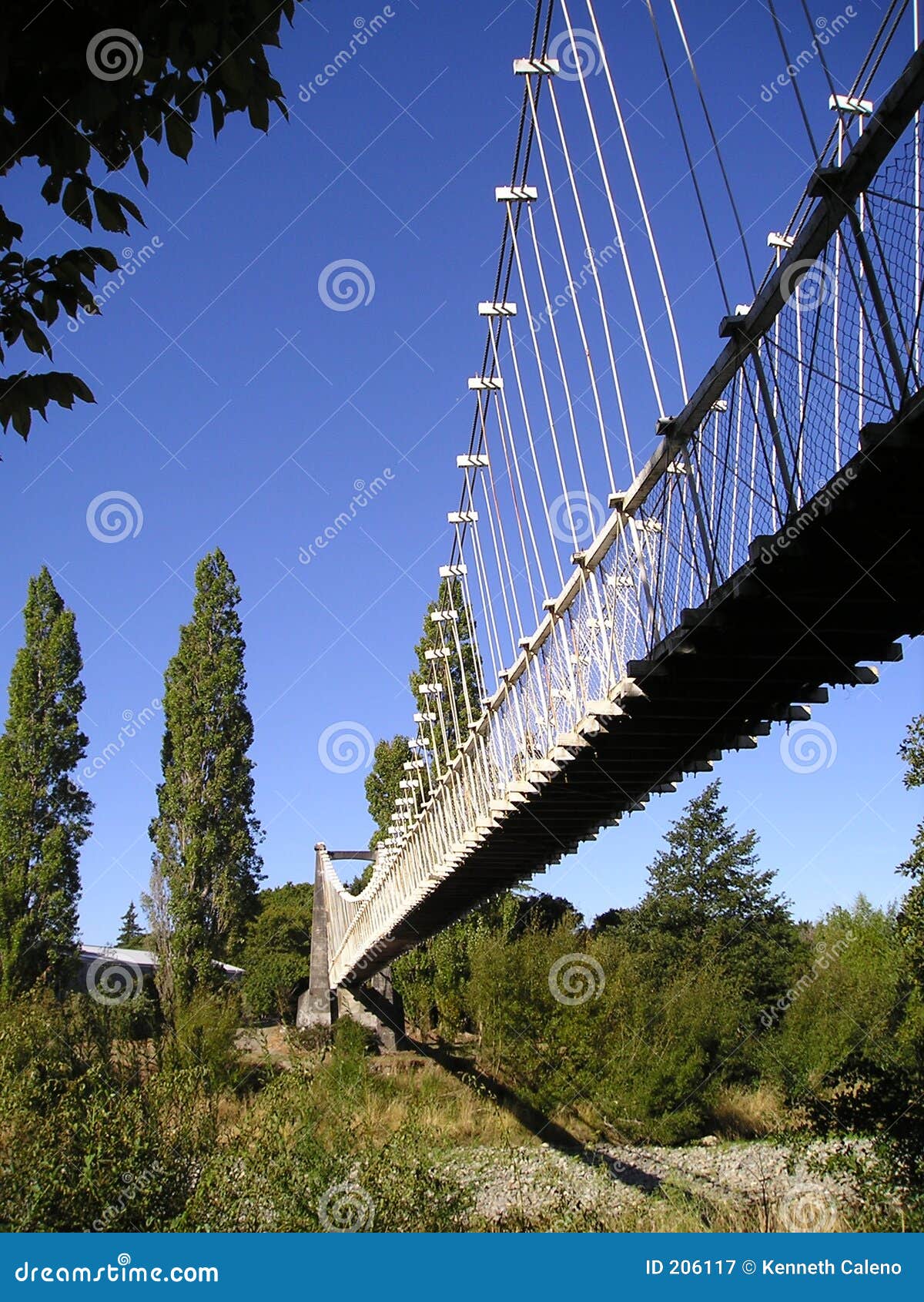 Under the bridge stock image. Image of ropes, view, blue - 206117