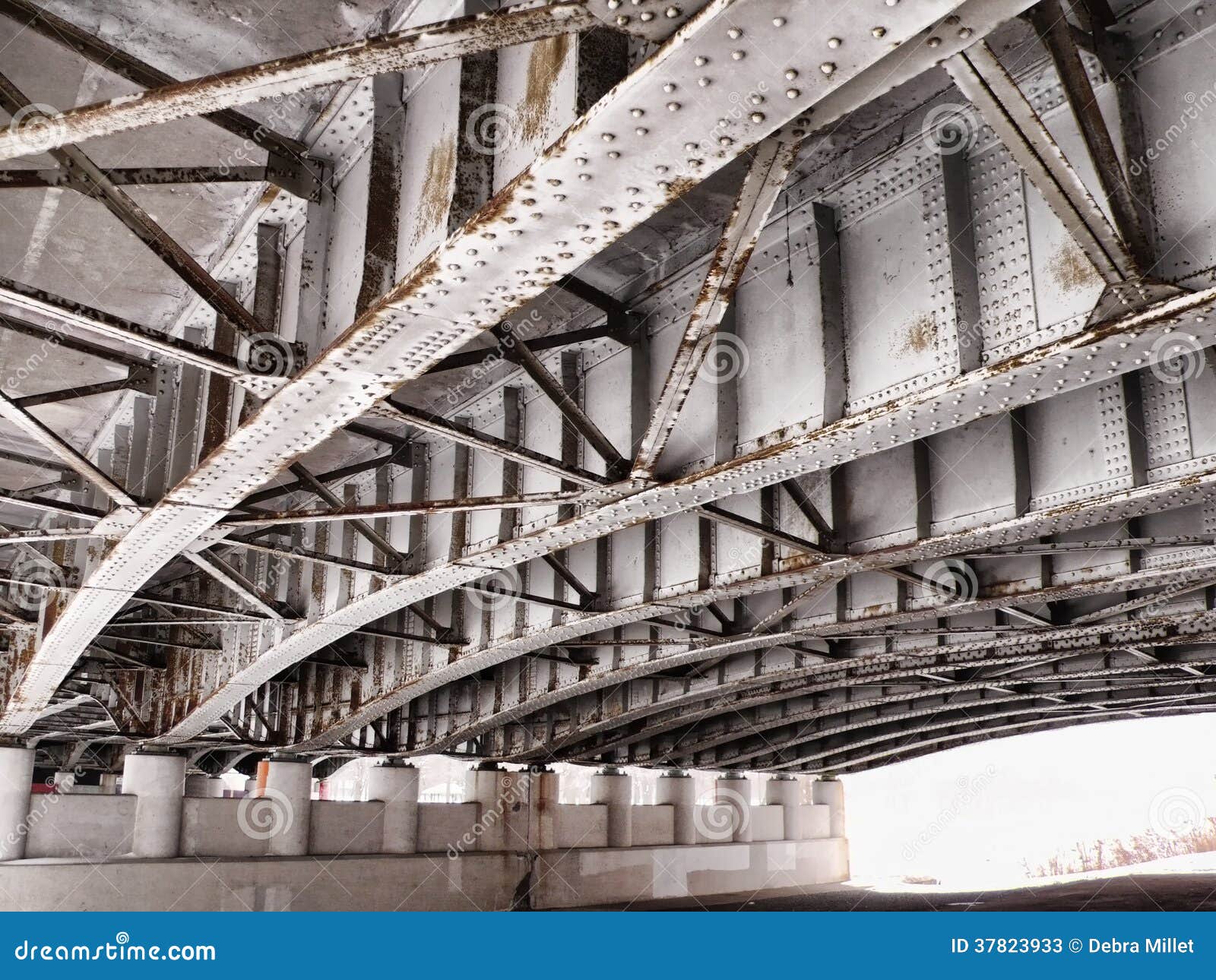 Under a bridge stock image. Image of structure, bridge - 37823933