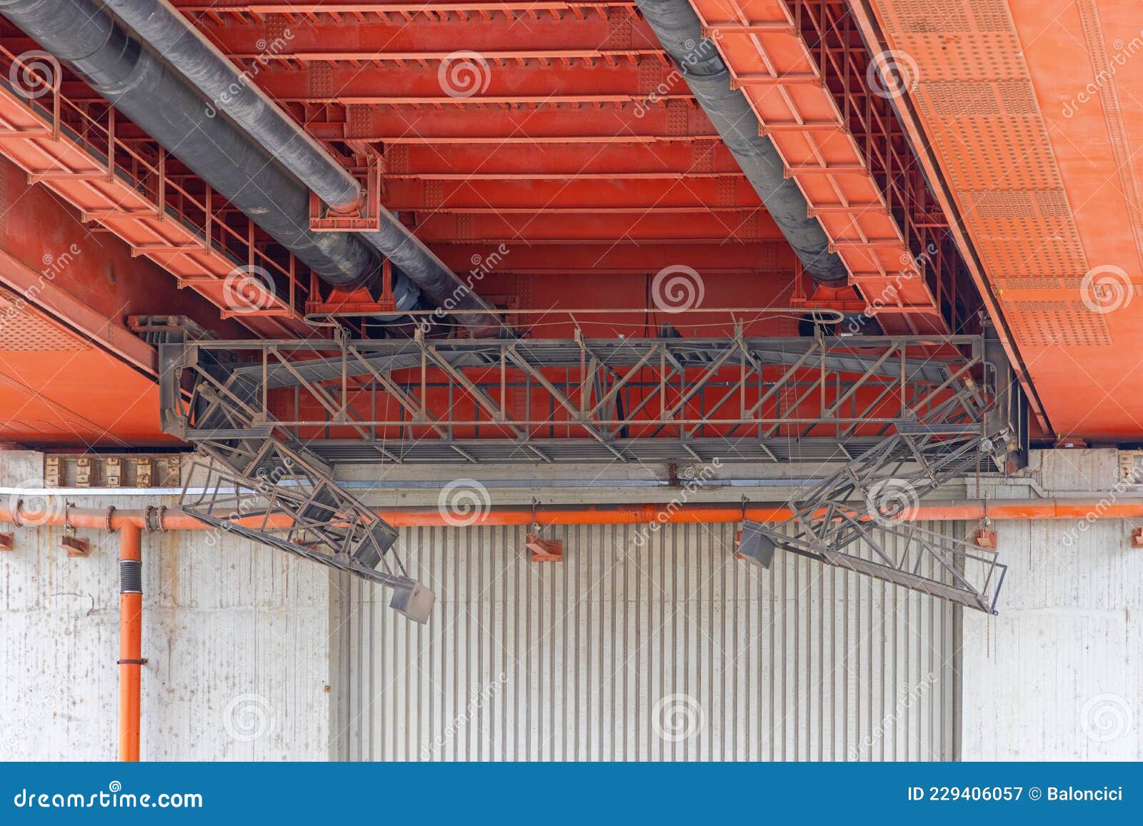Under Bridge Access Platform Stock Image - Image of suspension ...