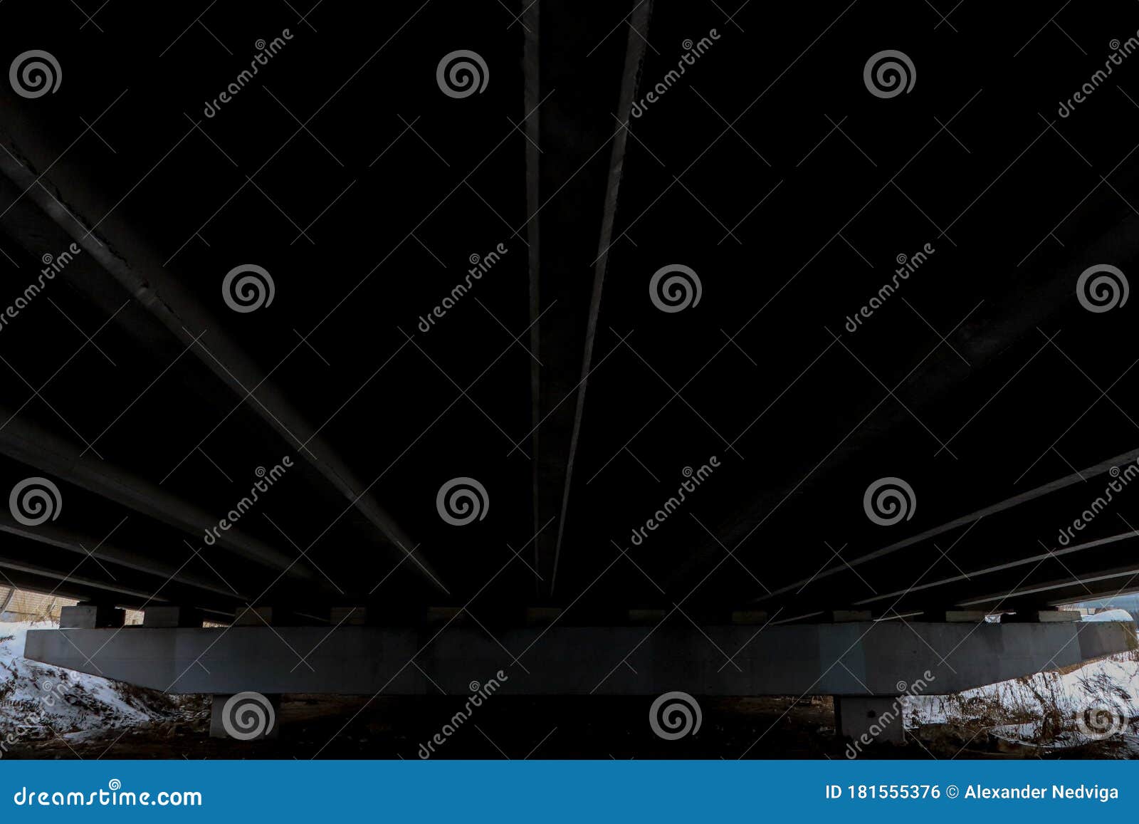Under Bridge Dark Landscape Stock Photo - Image of dark, landscape ...