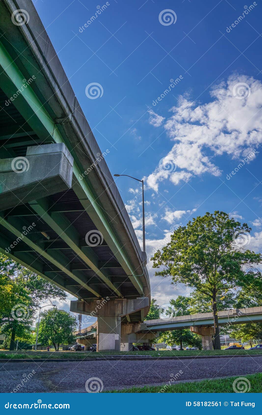 Under the bridge park stock image. Image of architectural - 58182561