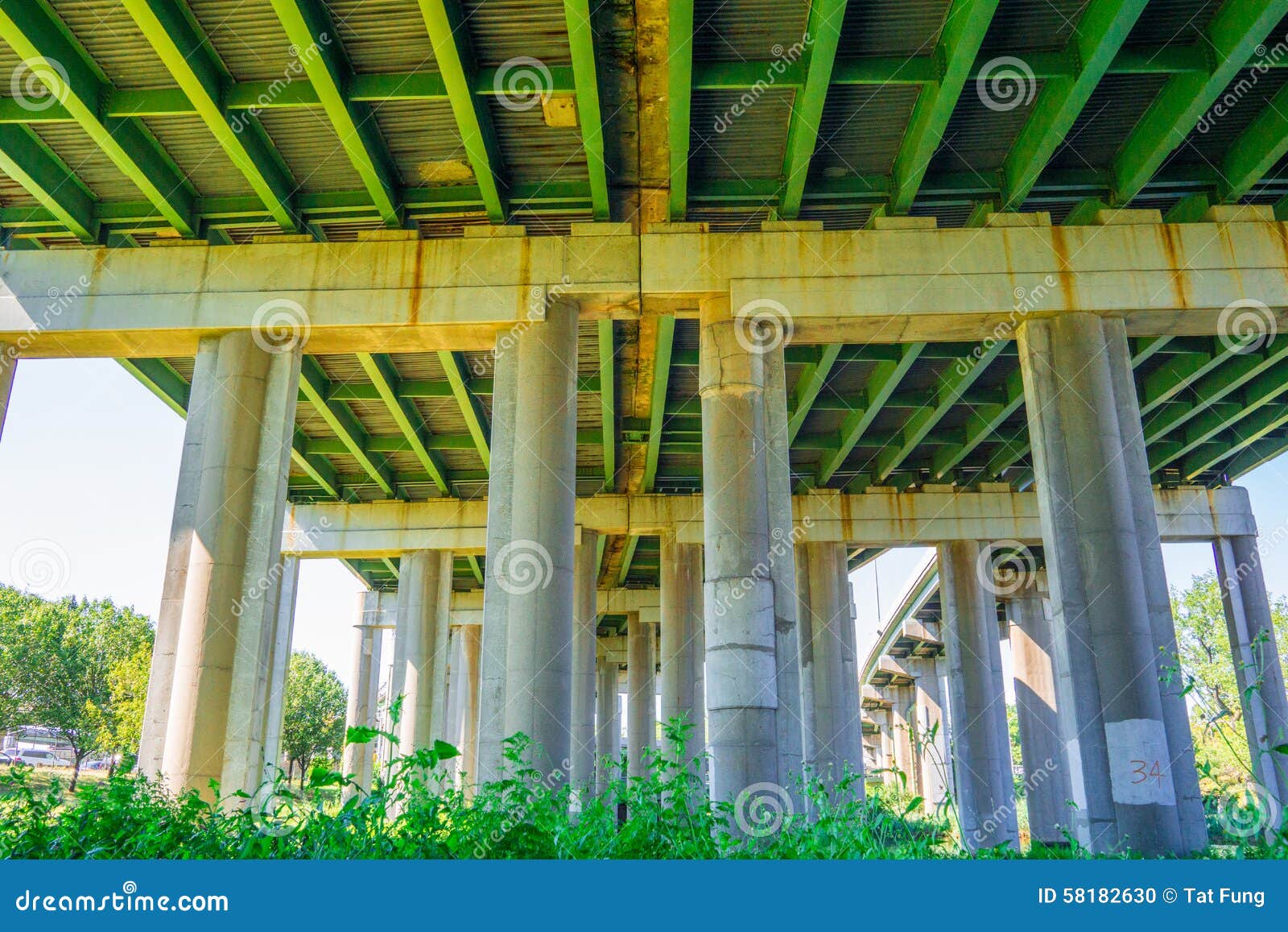 Under the bridge park stock photo. Image of engineering - 58182630