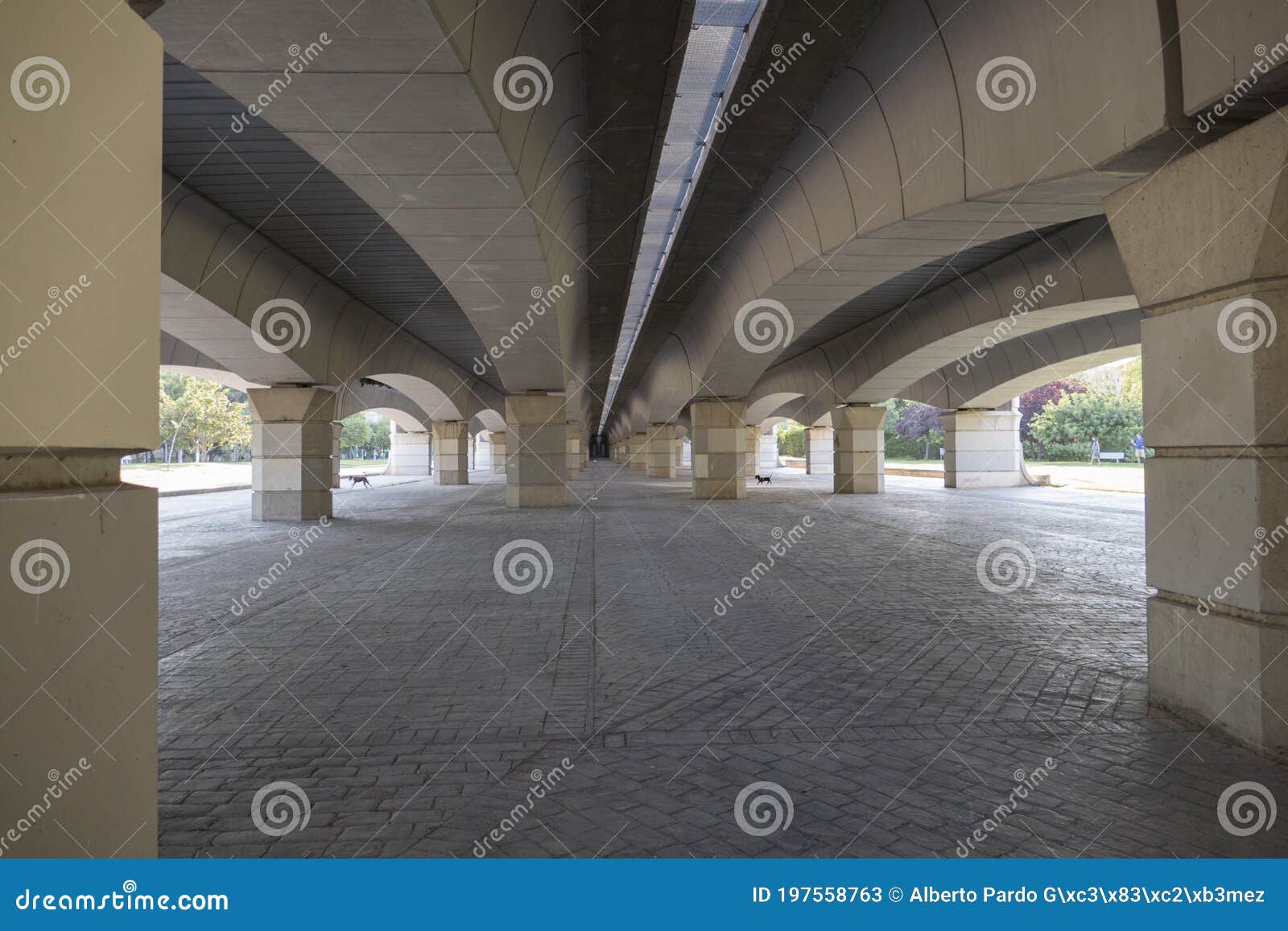 Under the Bridge without People Stock Image - Image of metallic, rivet ...