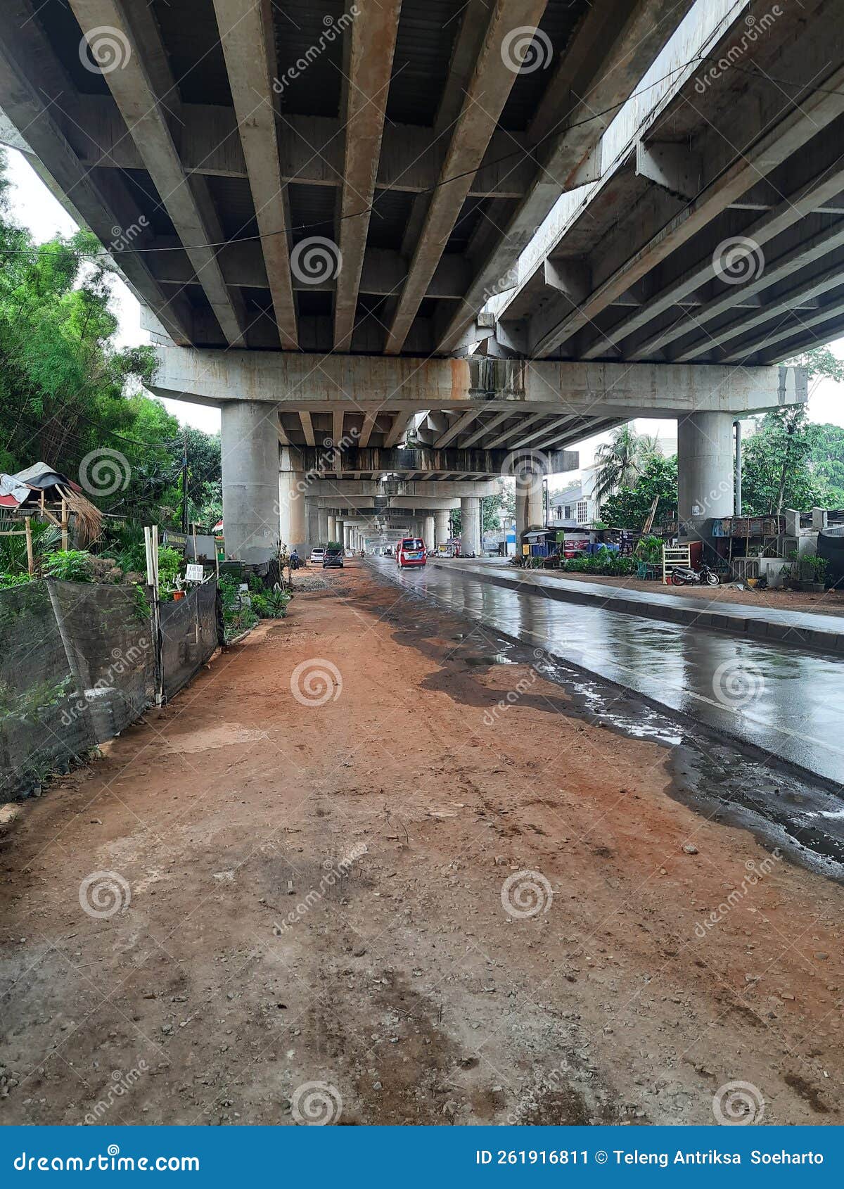 Under the Bridge on the Raining Stock Image - Image of south, bridge ...