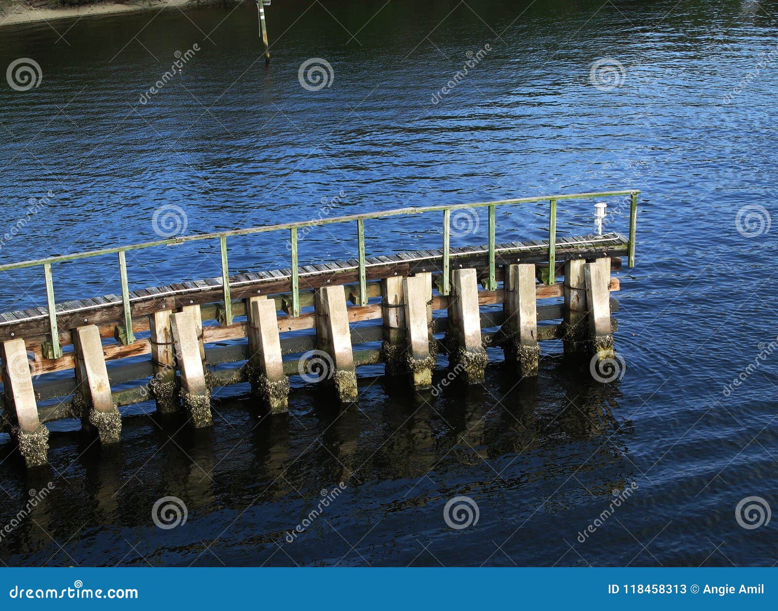 Under Bridge Walkway stock image. Image of nesting, barnacles - 118458313