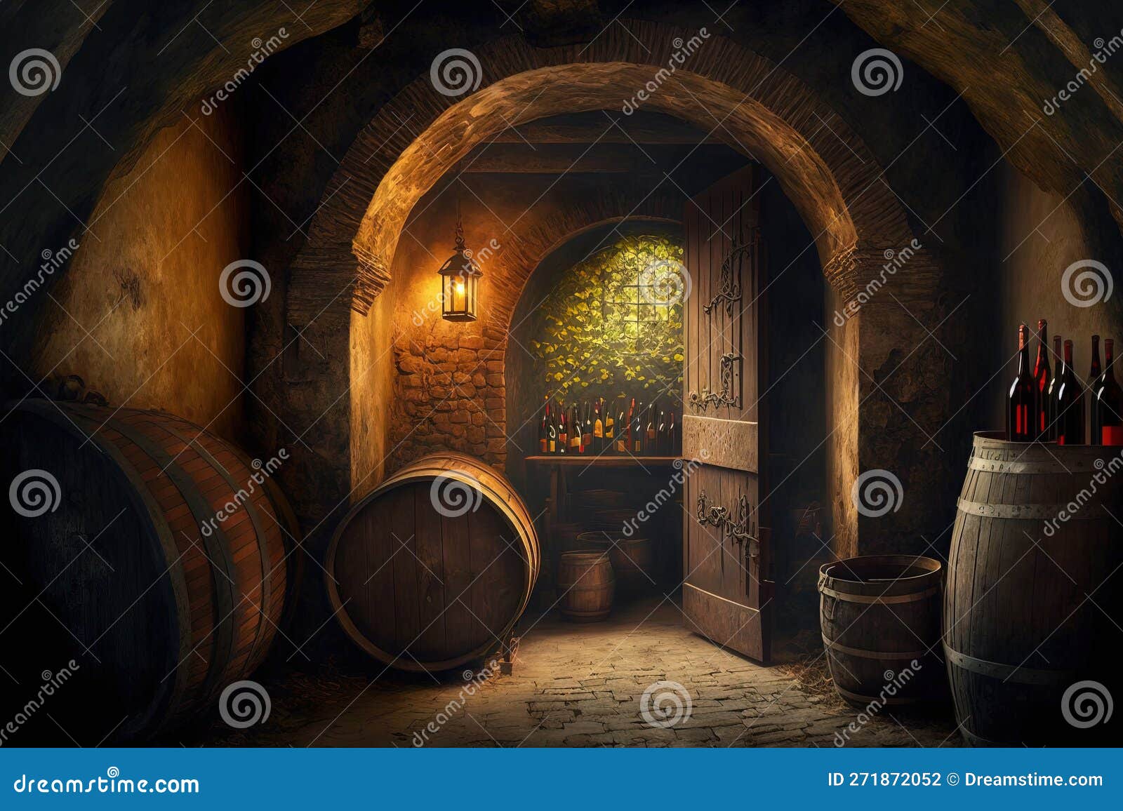 Under the Castle, an Old Cellar Makes Wine with Bottles and Barrels ...