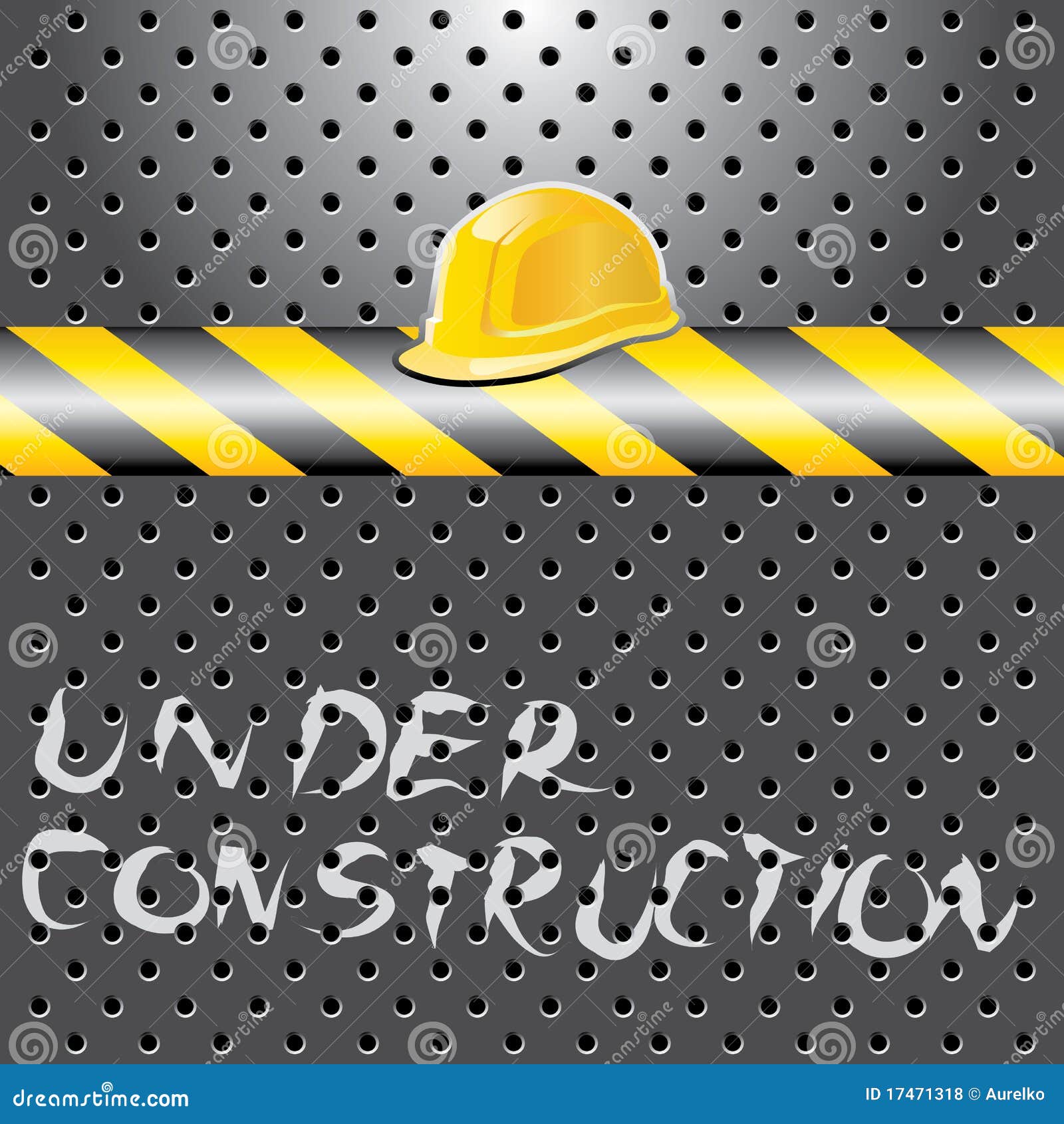 Under Const Helmet Vector Illustration | CartoonDealer.com #17471318