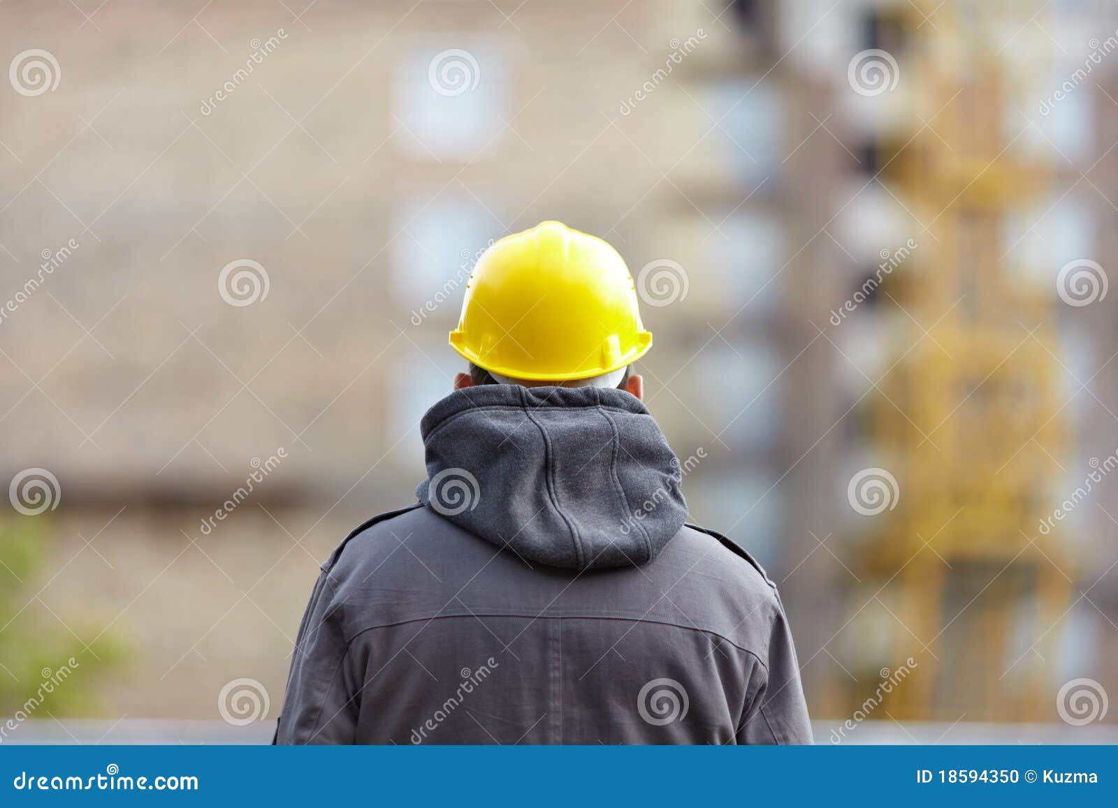 Under construction stock photo. Image of back, coveralls - 18594350