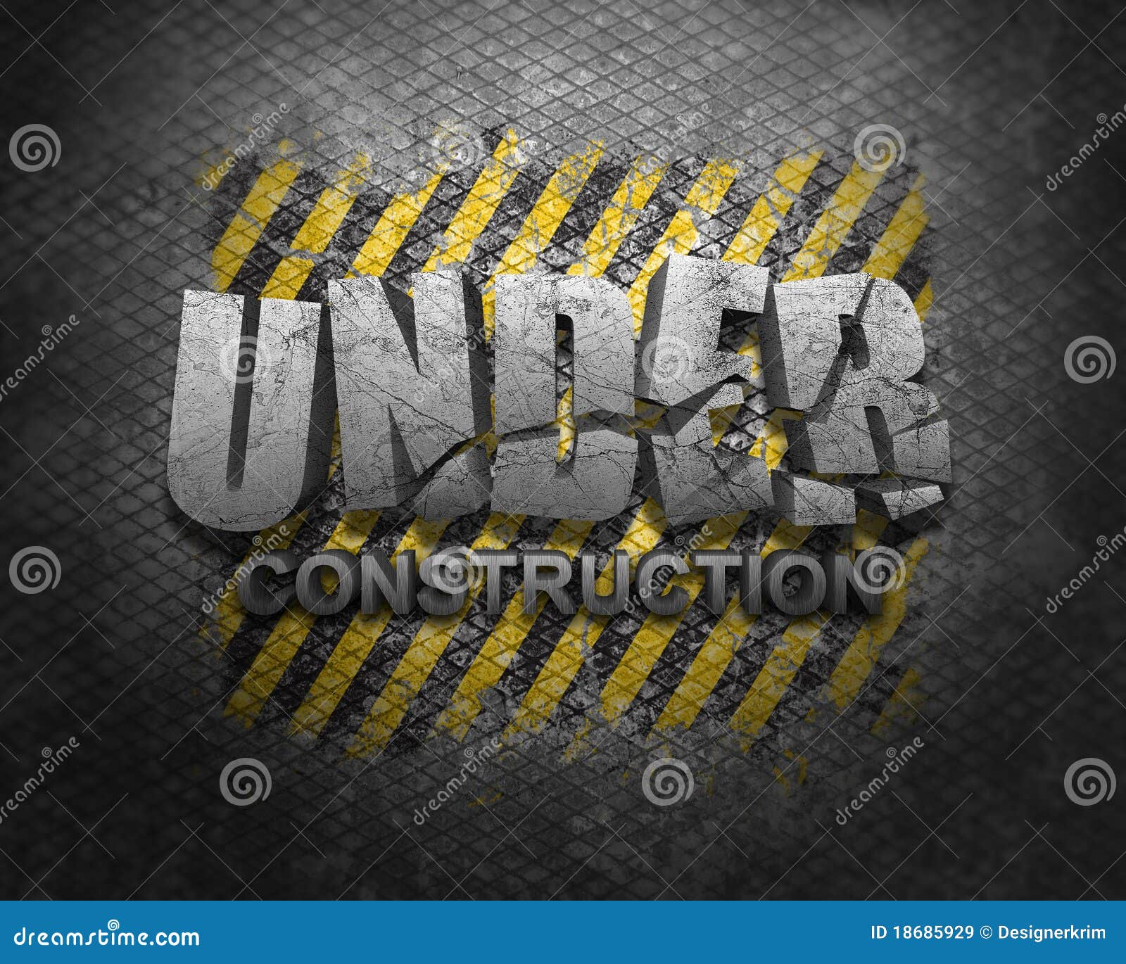Under construction editorial stock image. Illustration of metal - 18685929
