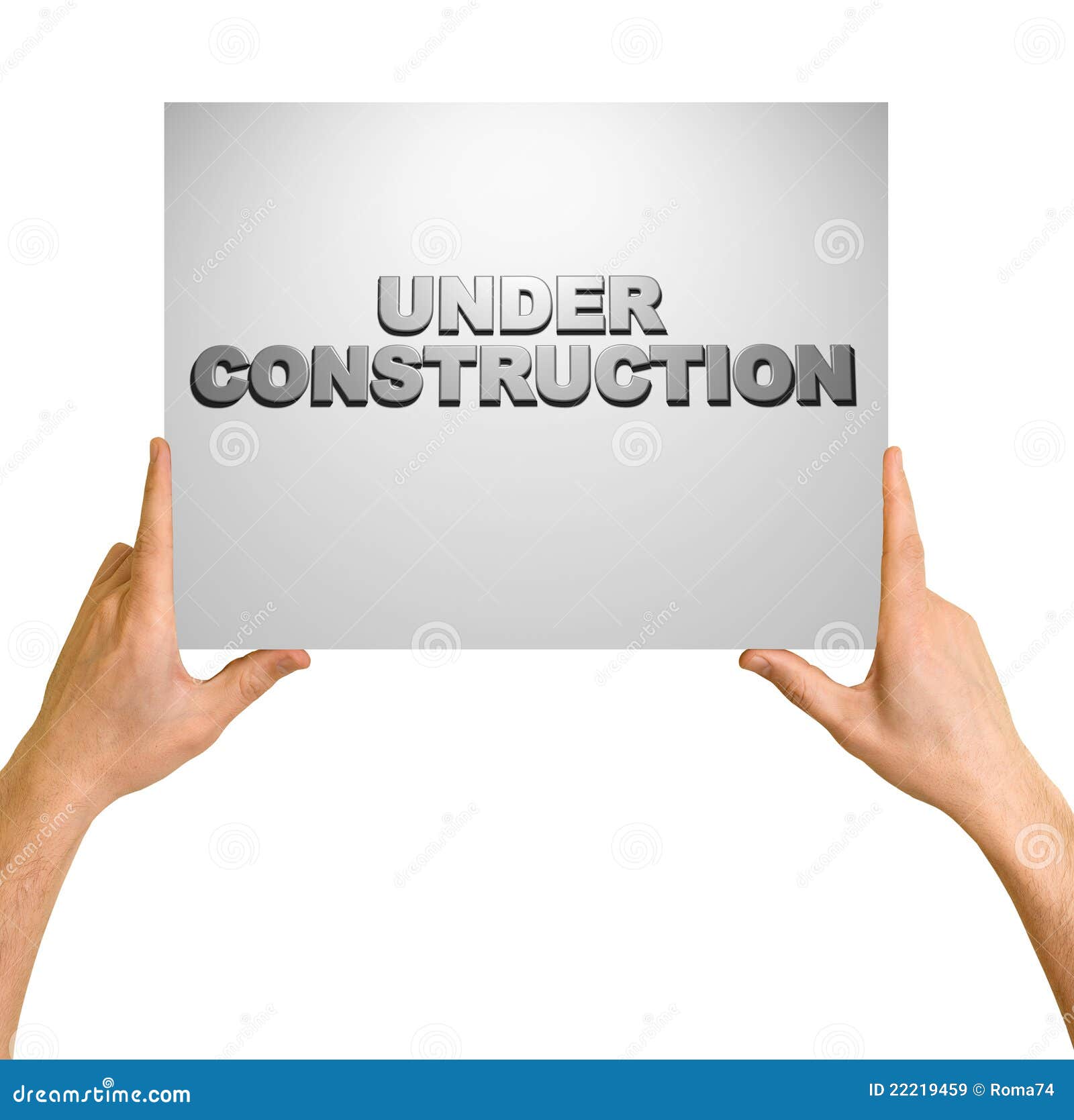 Under construction stock image. Image of idea, blank - 22219459