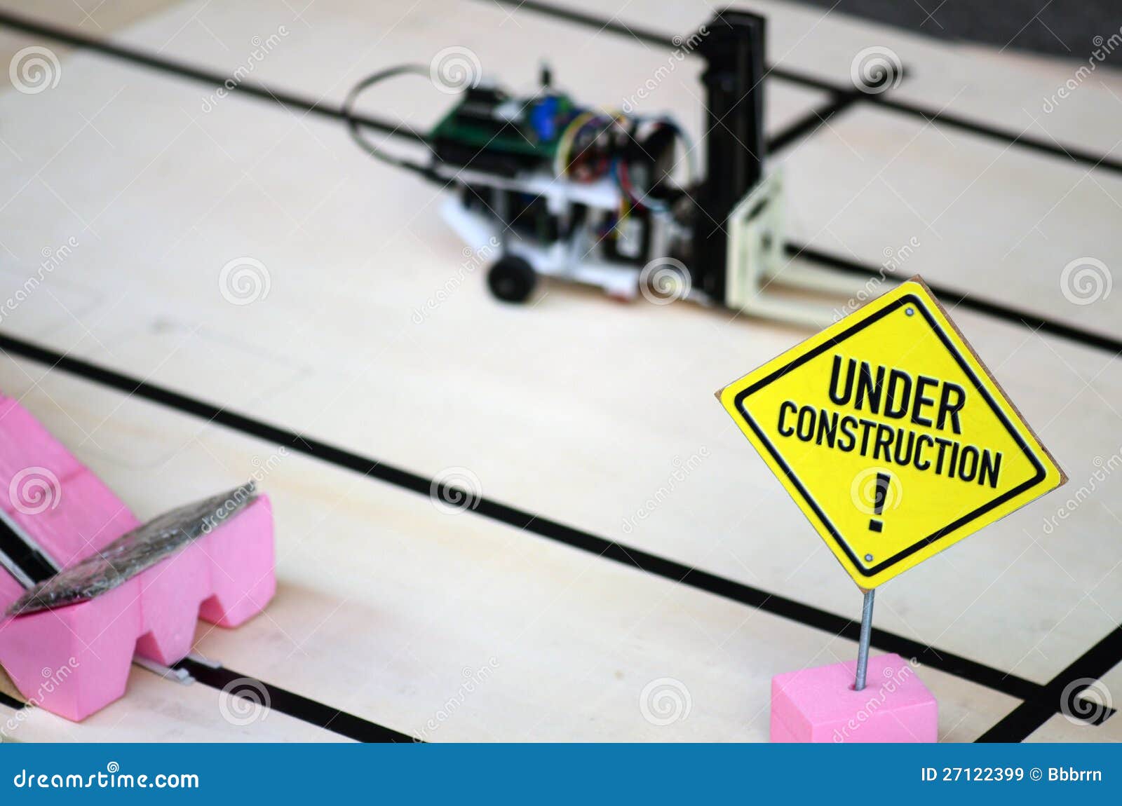 Under construction stock image. Image of industrial, object - 27122399