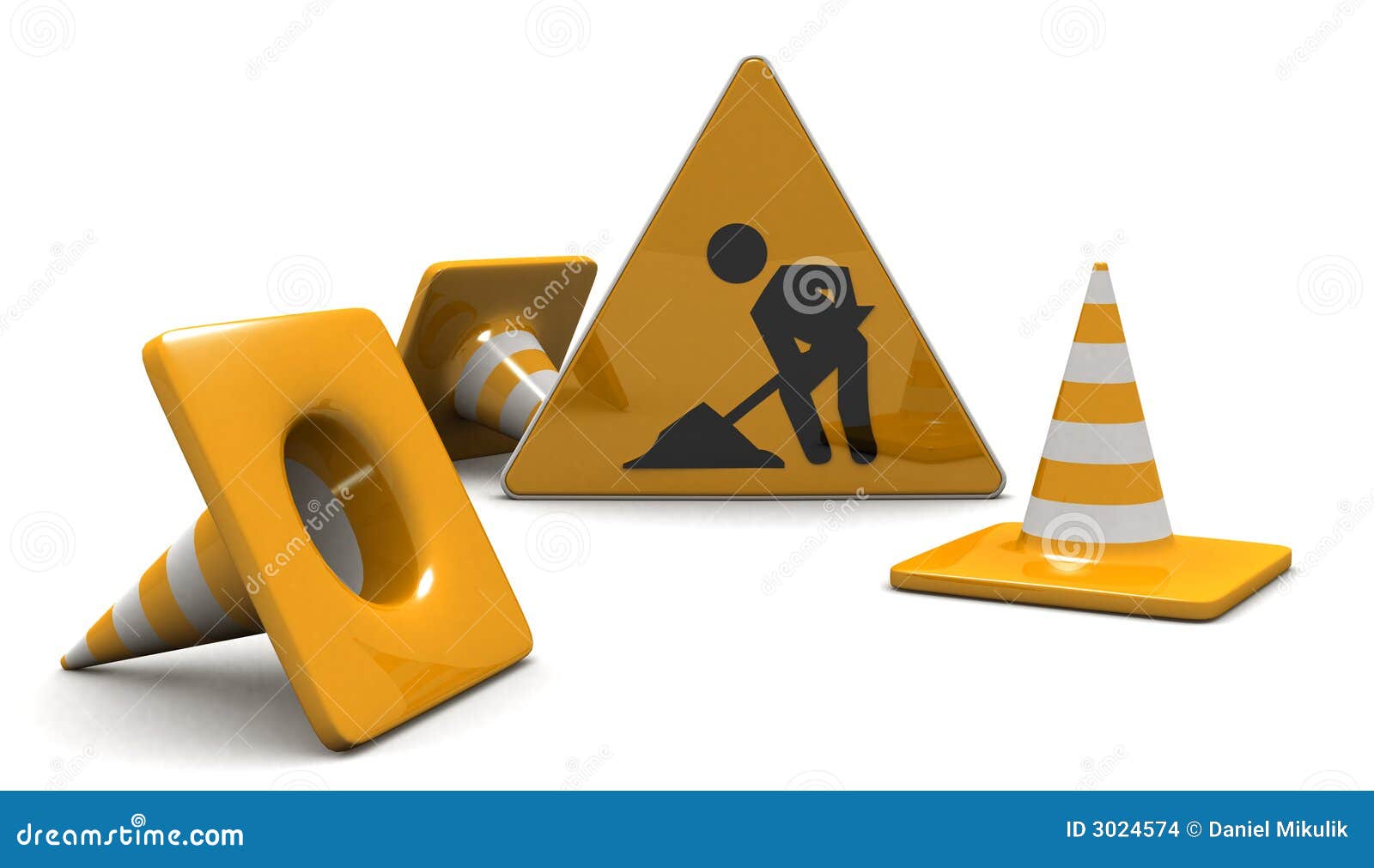 Under Construction stock illustration. Illustration of render - 3024574