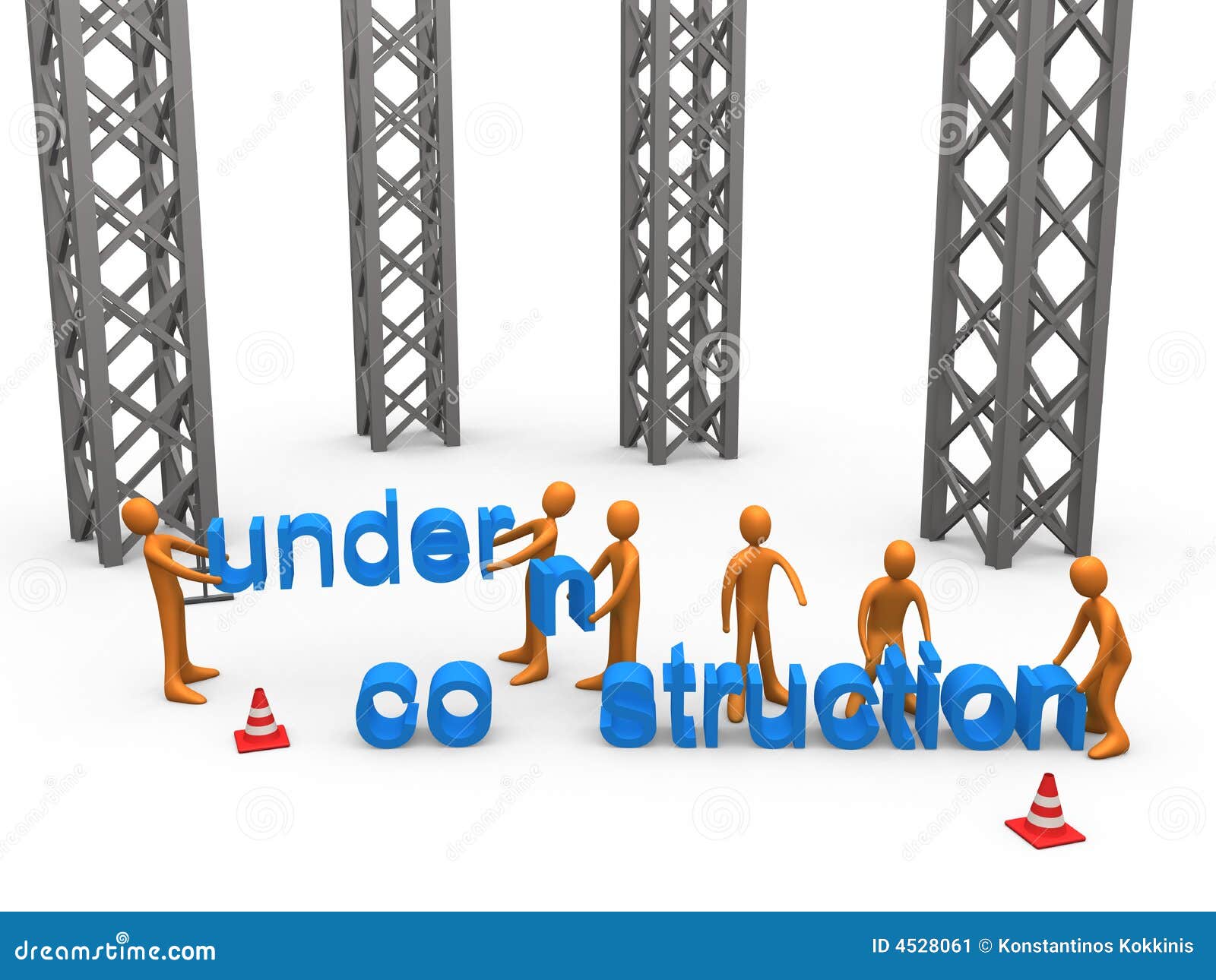 Under Construction stock illustration. Illustration of progress - 4528061