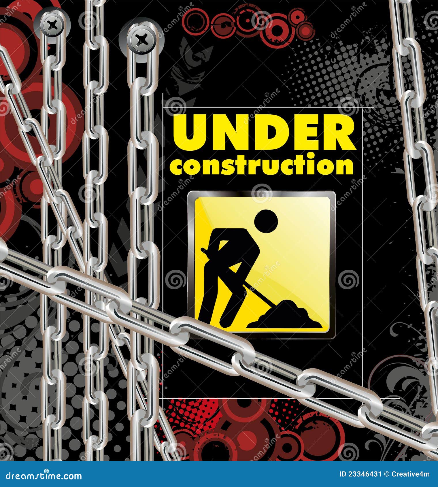 Under Construction Background Stock Illustration - Illustration of ...