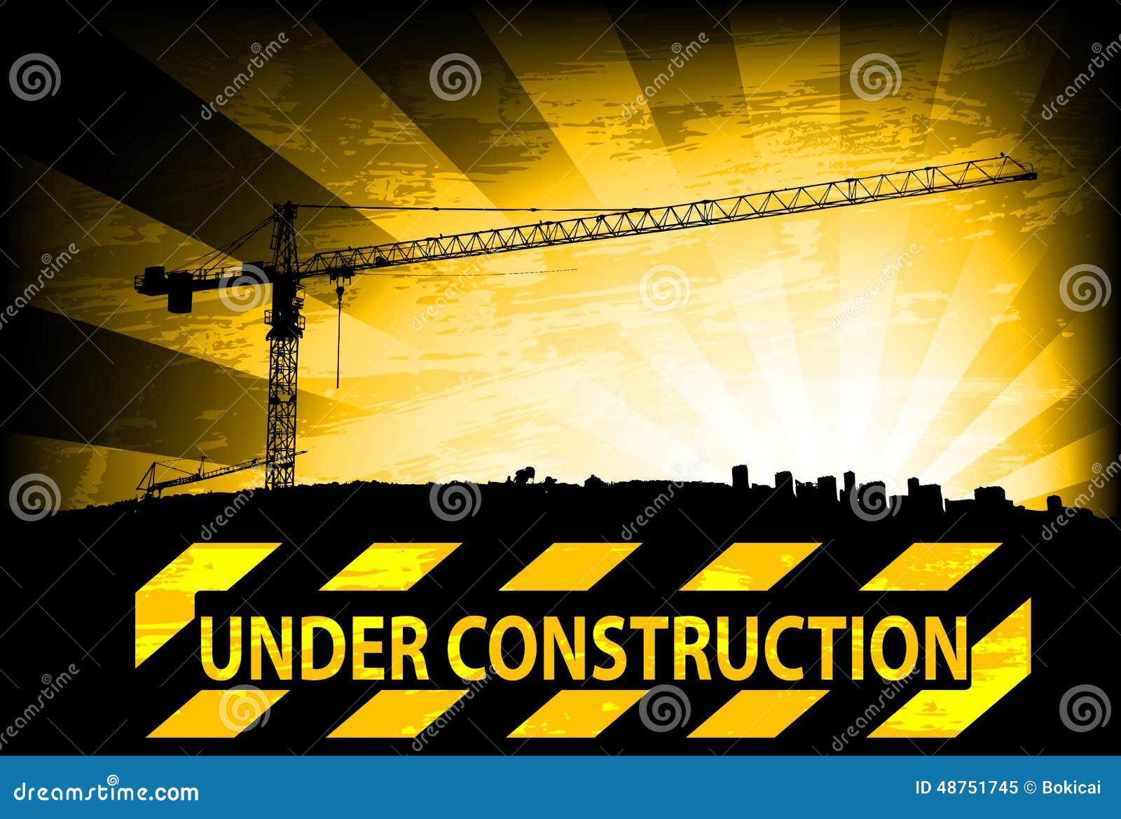 Under Construction Background Stock Vector - Illustration of background ...