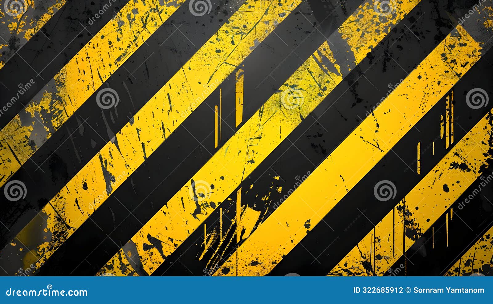 Under Construction Background with Black and Yellow Stripes Vector ...