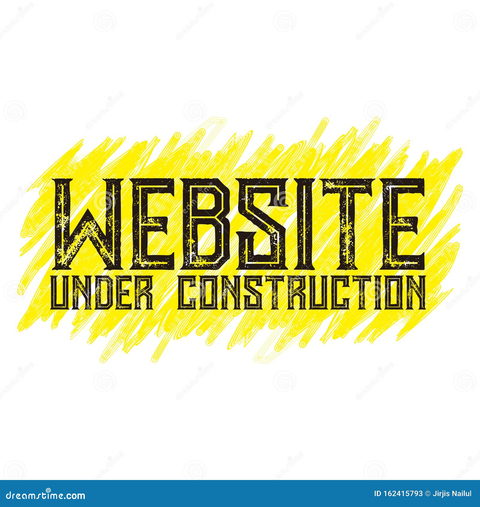 Under Construction Banners. Grouped and Layered for Easy Editing Stock ...