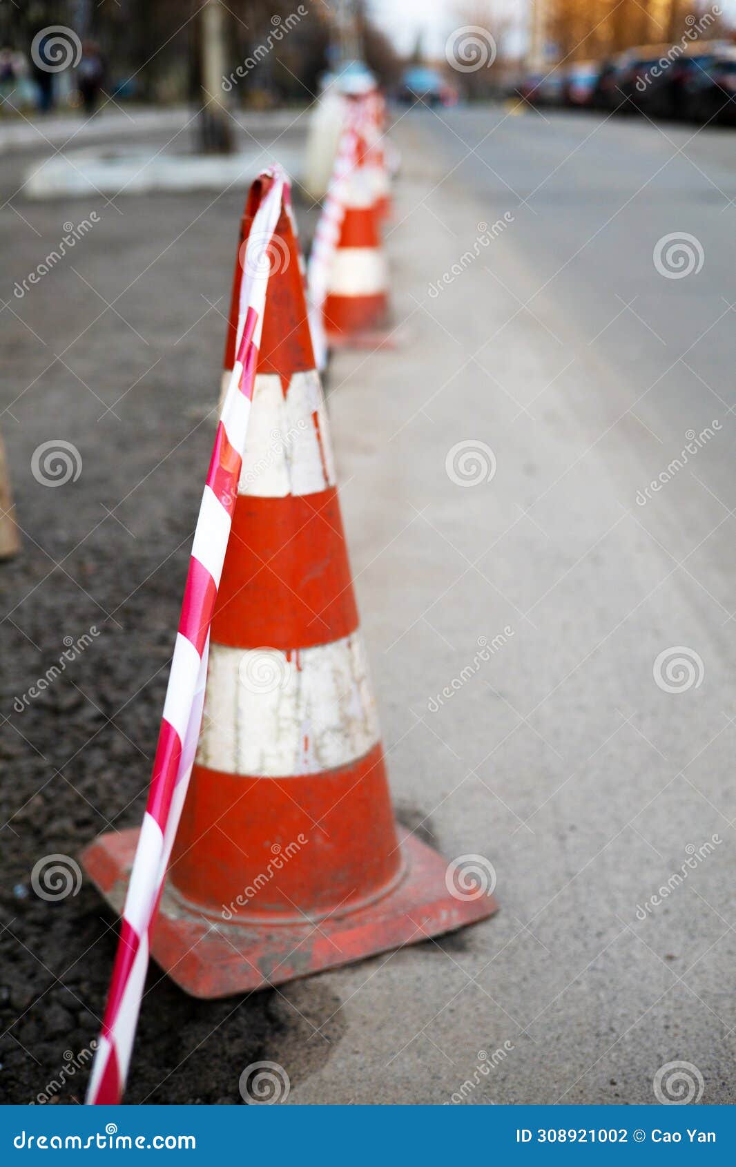 Under Construction Board Sign on the Closed Road with Arrow Sign and ...