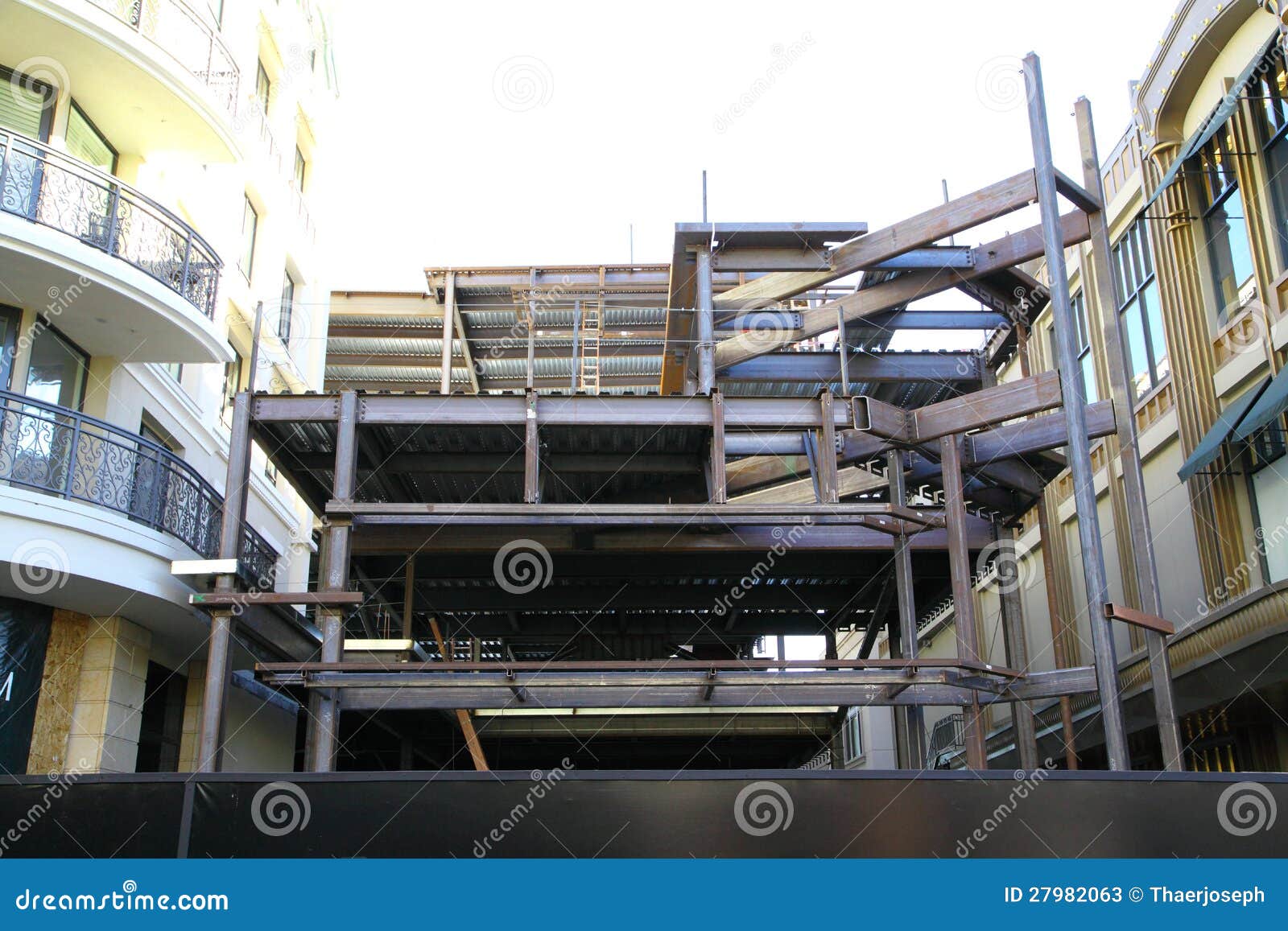 Under Construction Building Stock Image - Image of growth, equipment ...