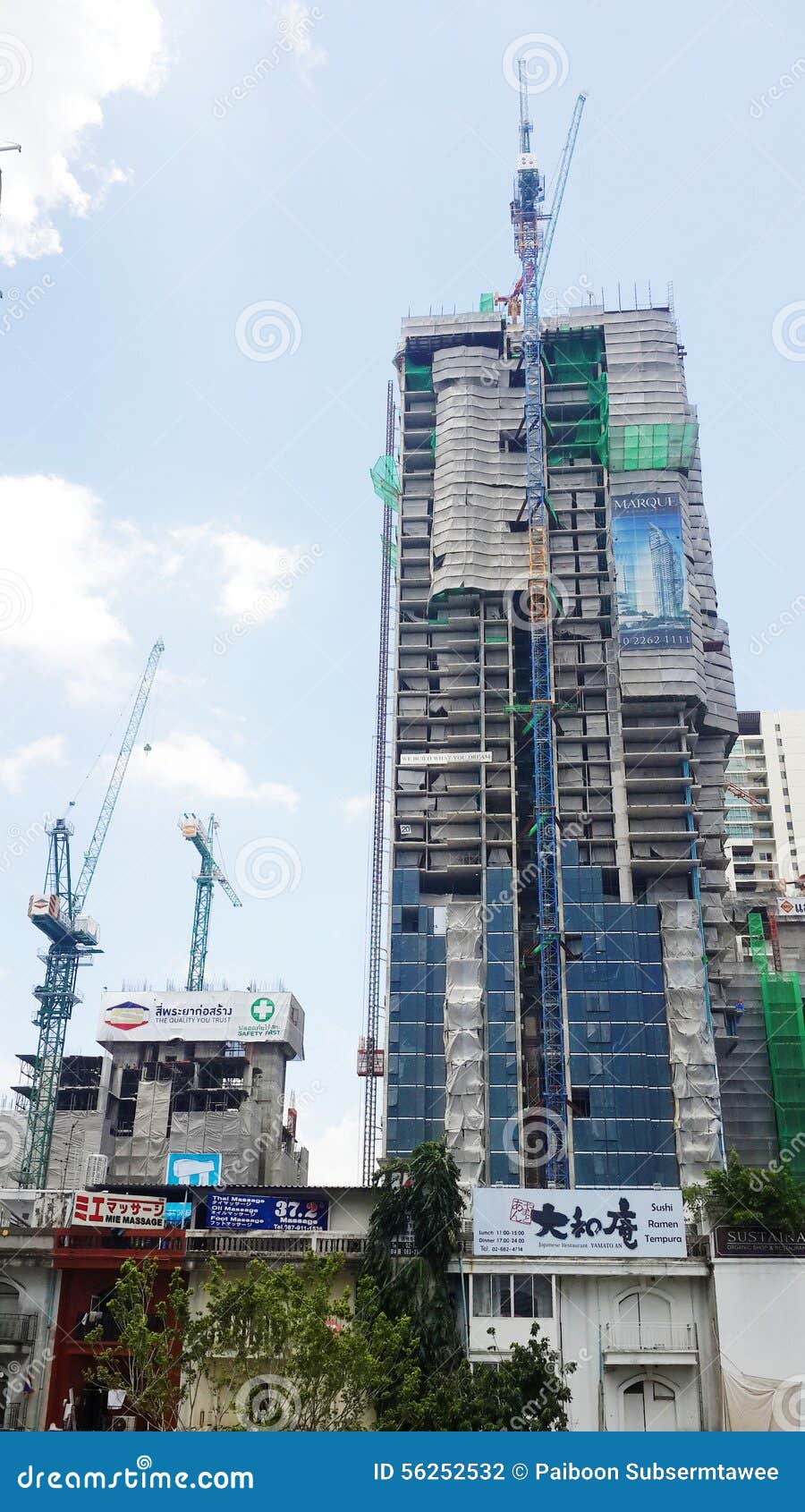 Under Construction Building Editorial Photography - Image of town ...