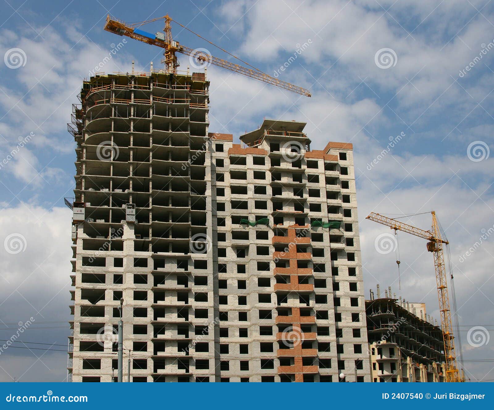 Under Construction Buildings. Stock Photo - Image of inhabited, tenants ...
