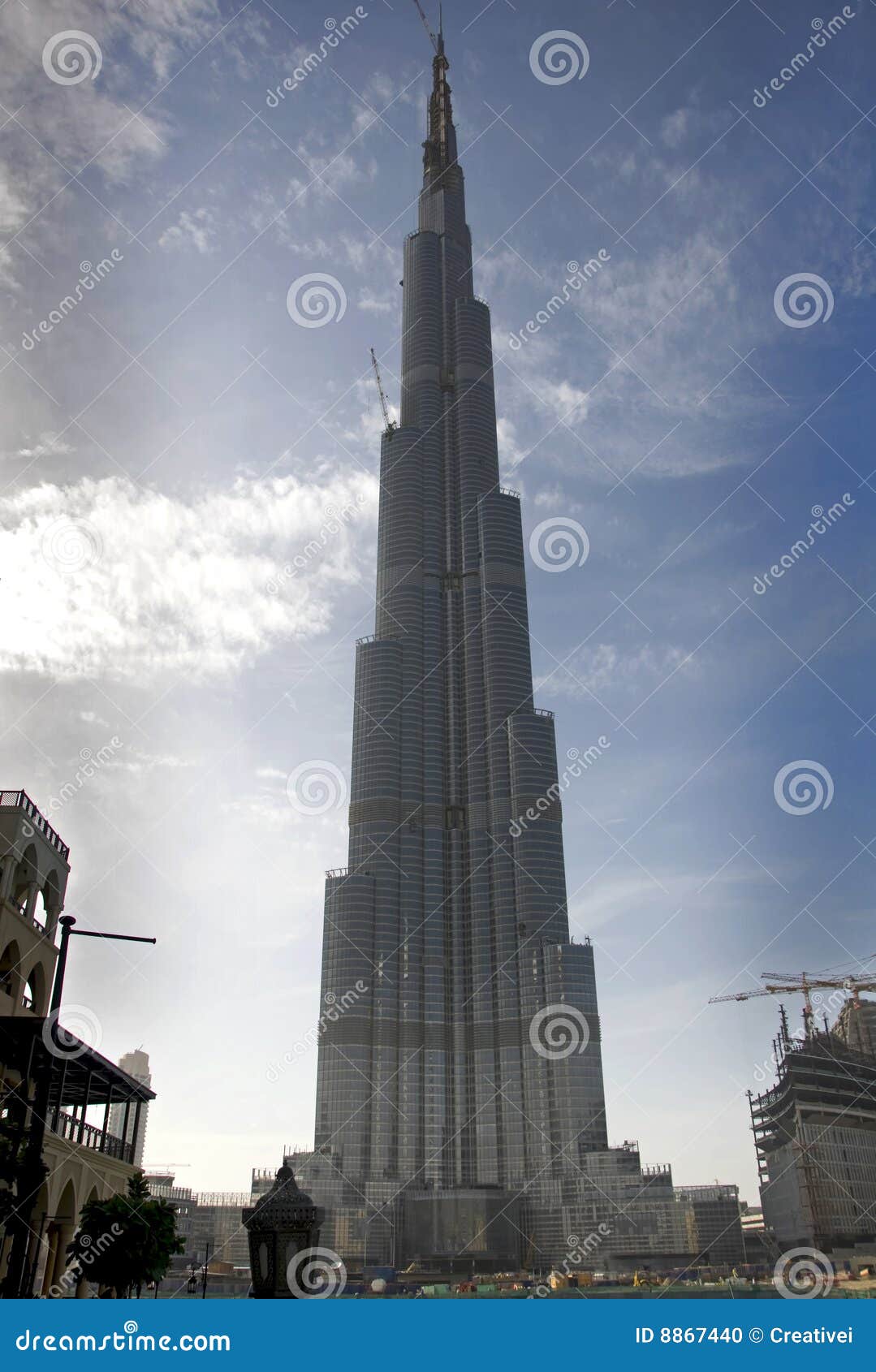 Under Construction Burj Dubai Editorial Image - Image of high ...