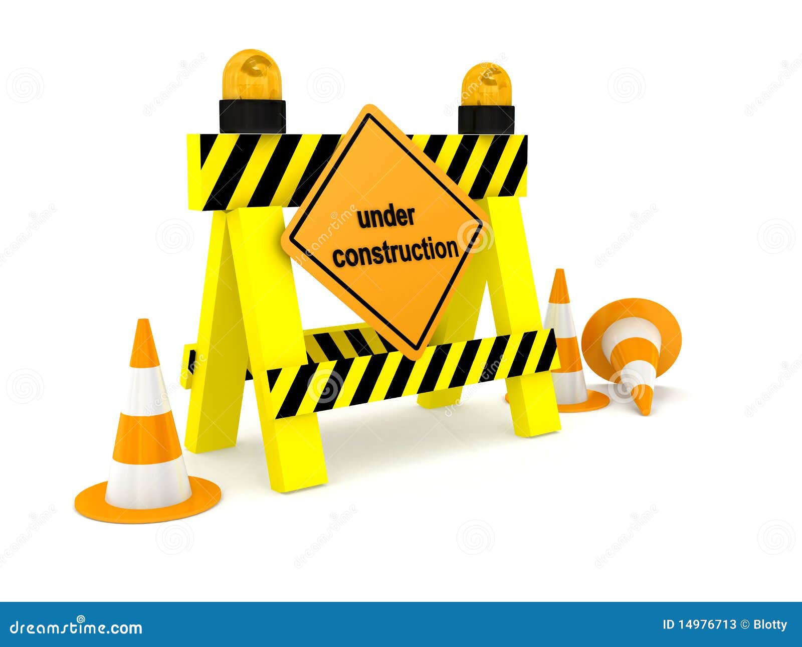 Under Construction Concept Over White Stock Illustration - Illustration ...