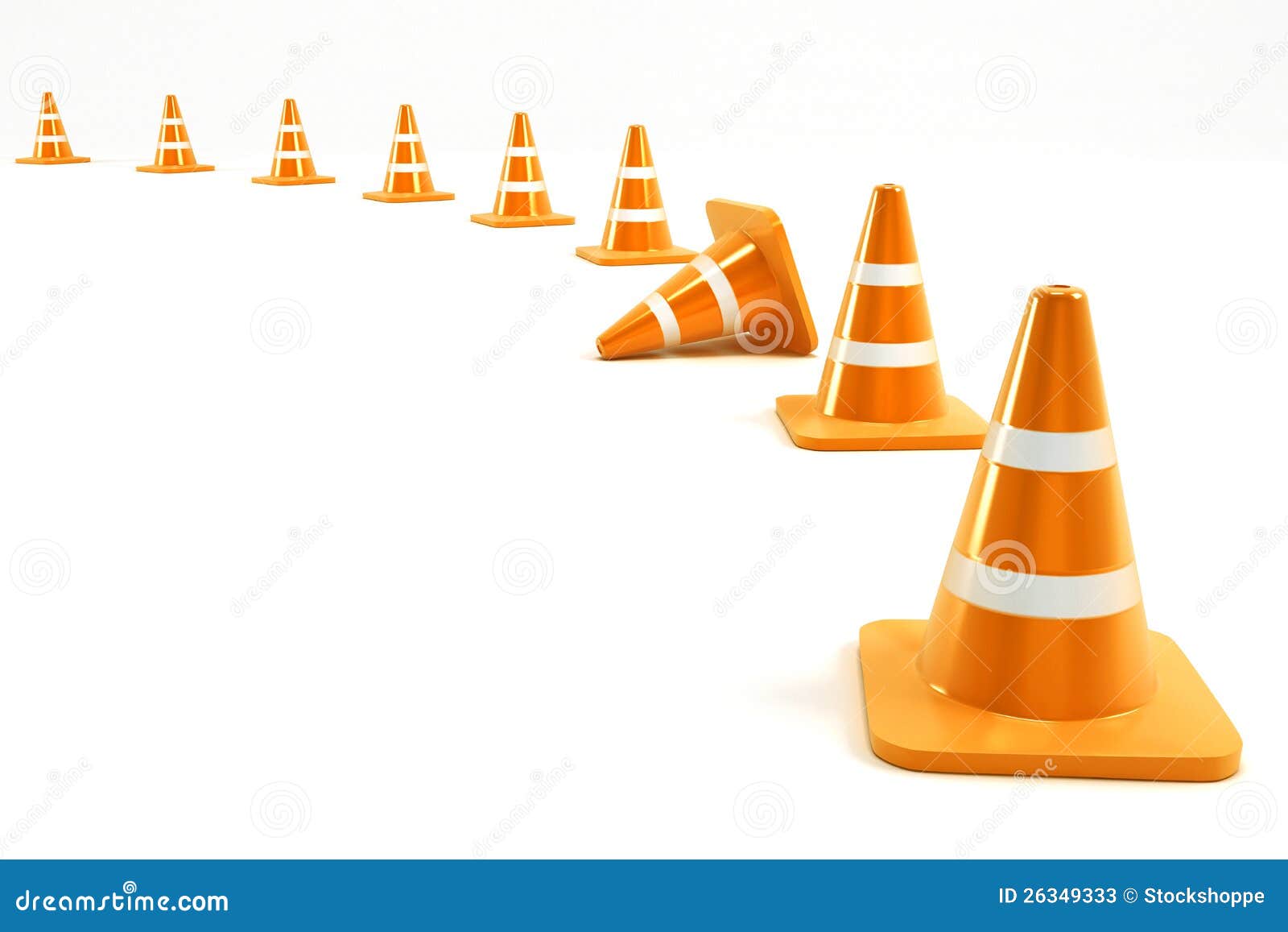 Construction Cone Solid Icon. Road Cone Vector Illustration Isolated On ...