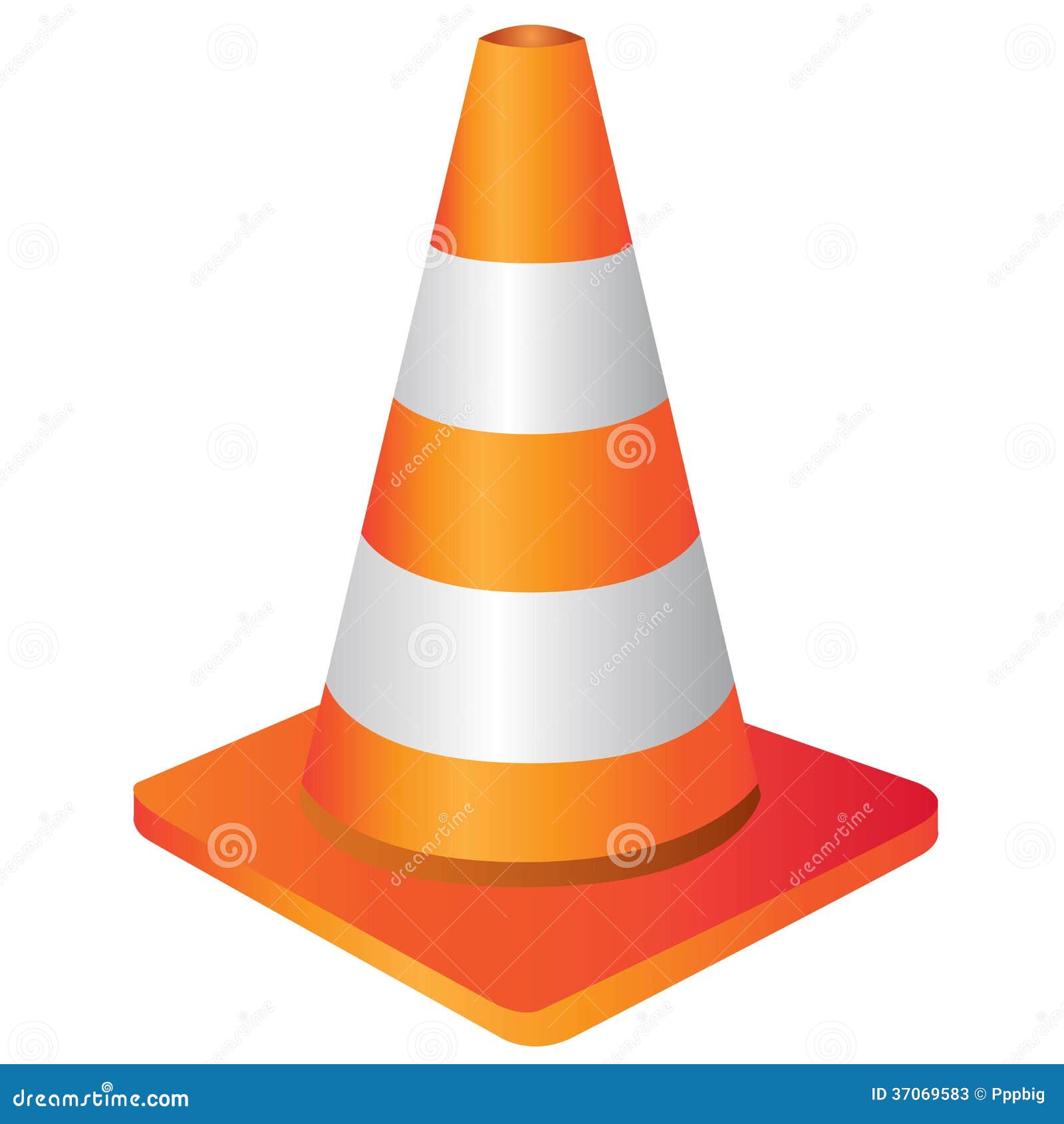 Construction Cone Solid Icon. Road Cone Vector Illustration Isolated On ...