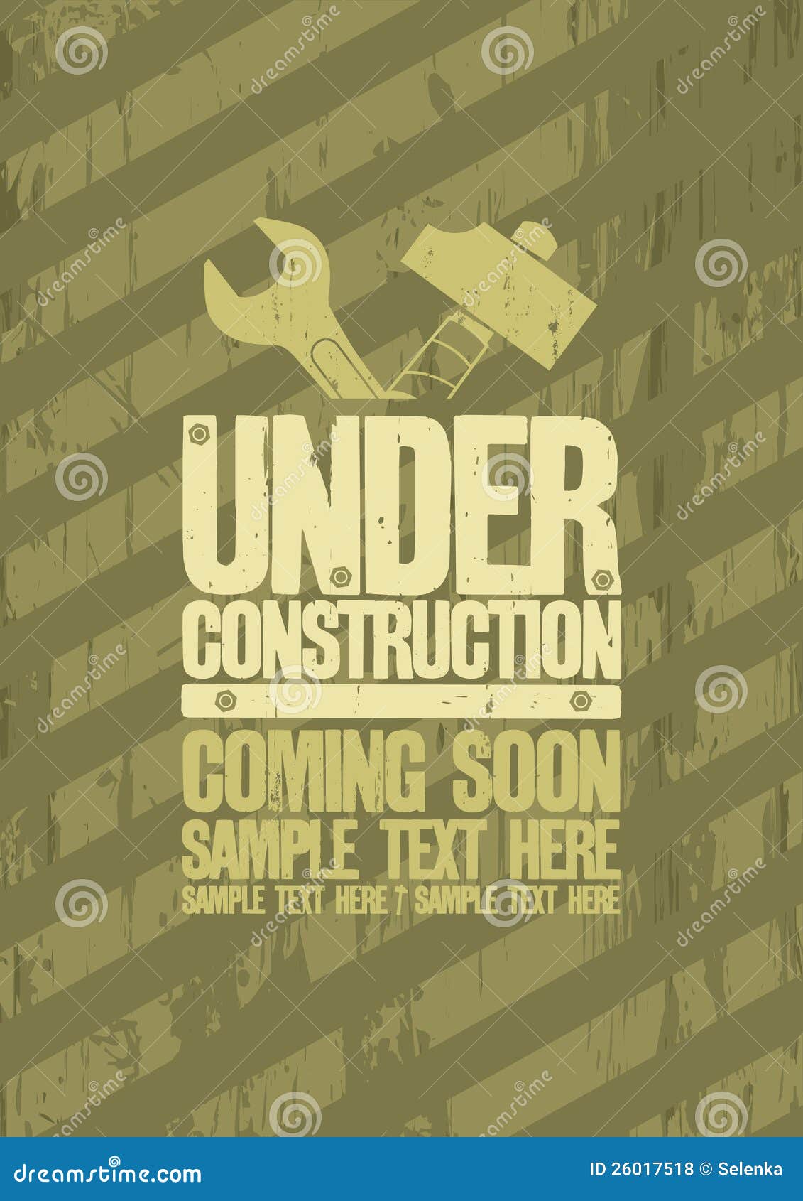 Under construction design. stock vector. Illustration of arrival - 26017518