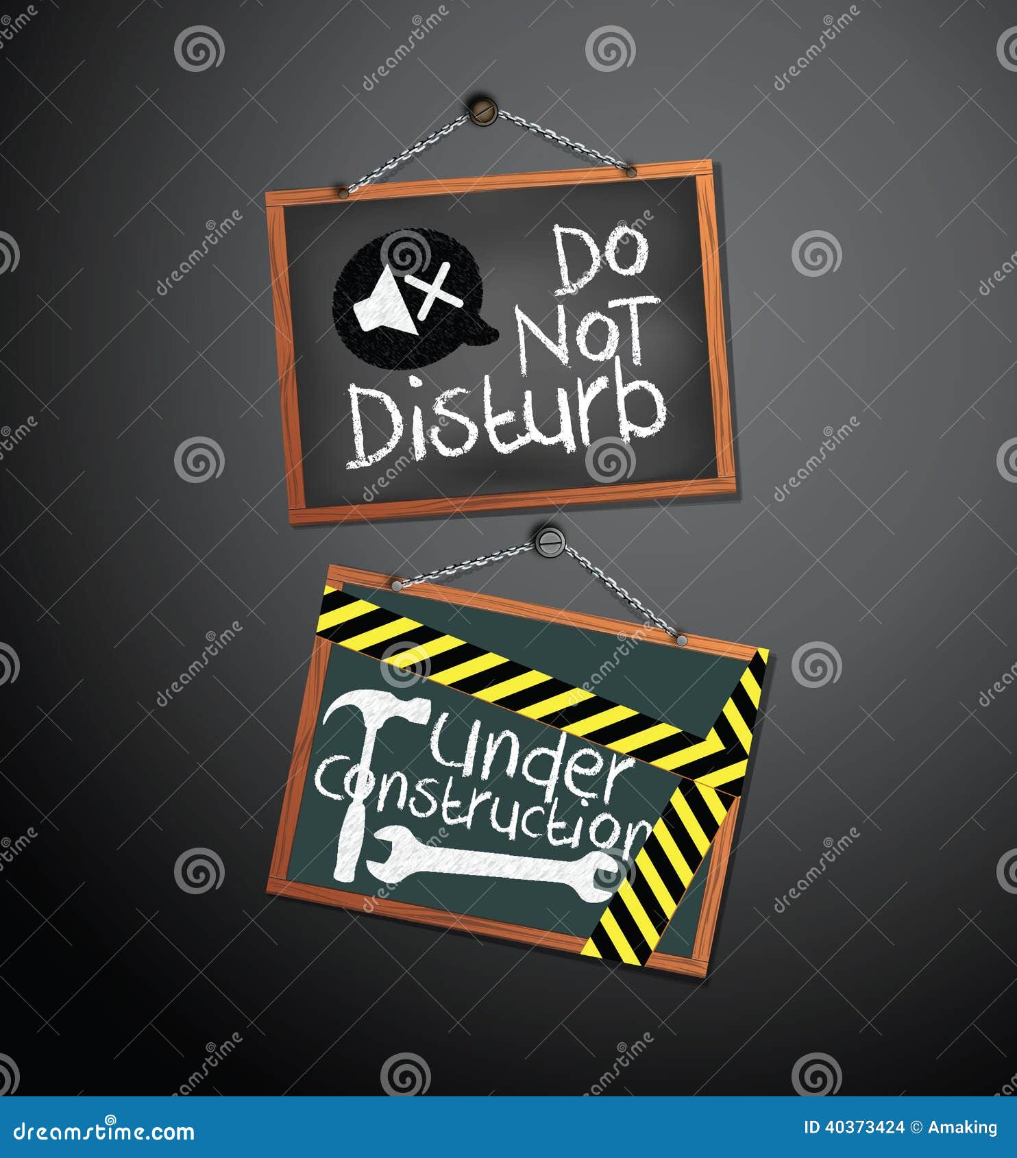 Do Not Disturb Signs Vector Illustration | CartoonDealer.com #33029854