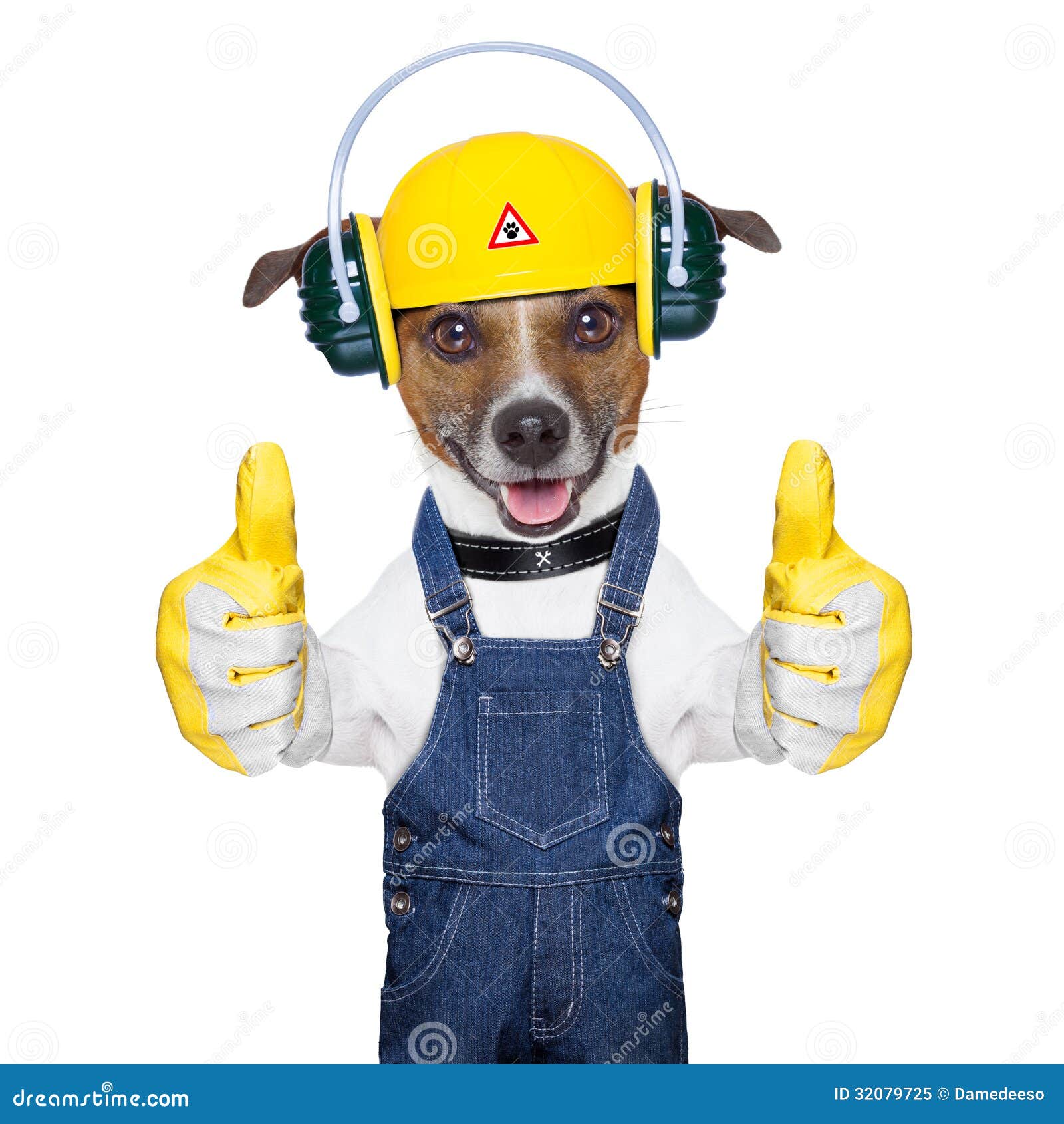 Under construction dog stock image. Image of road, roadsign - 32079725