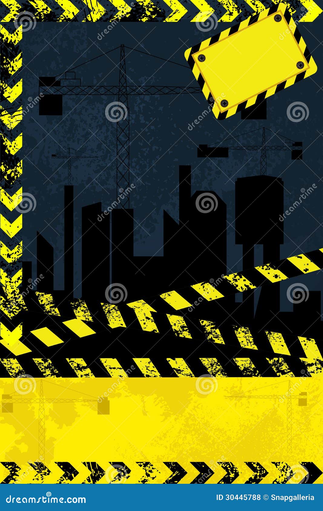 Under Construction stock vector. Illustration of engineering - 30445788